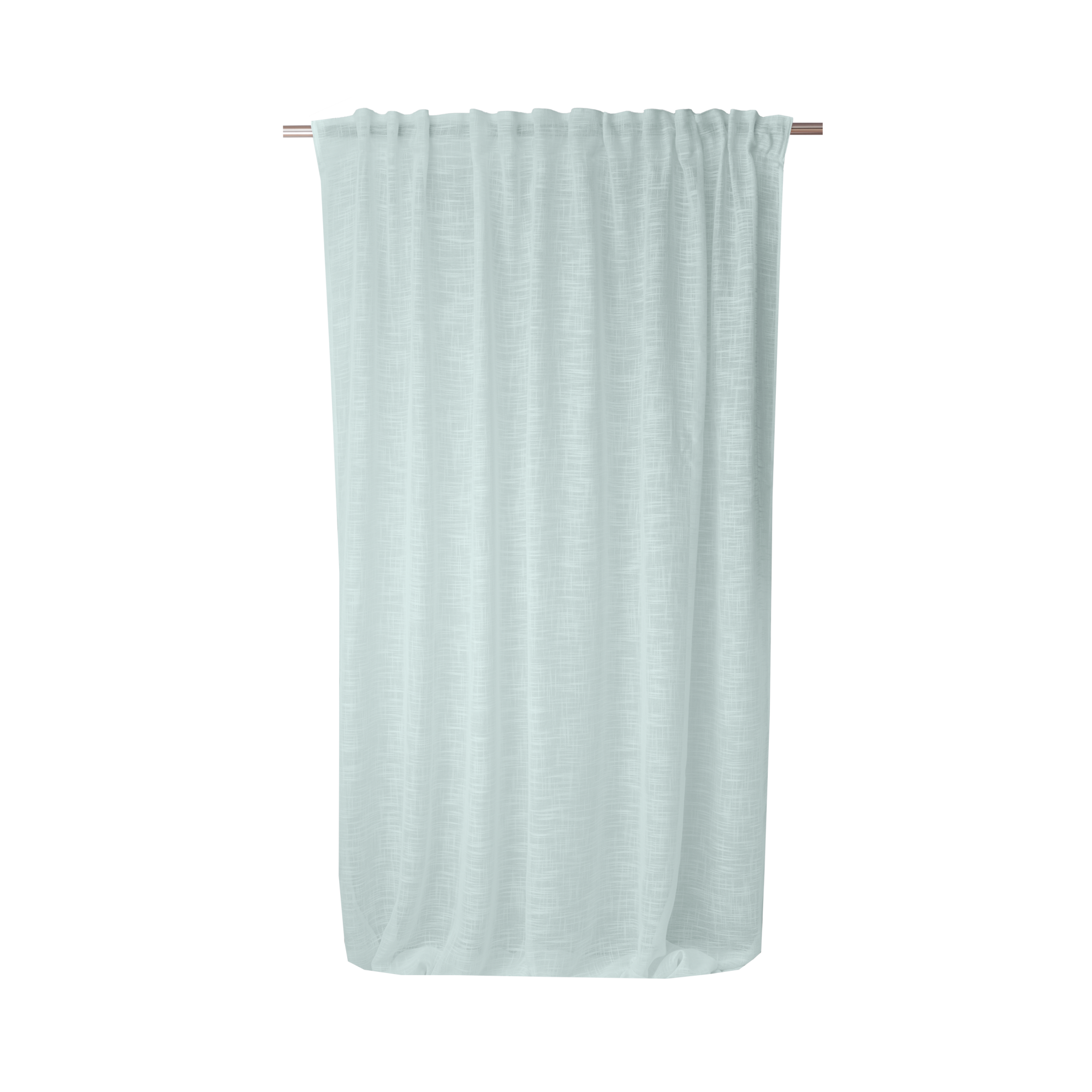 Visillo cinta frunce Amina INSPIRE con textura azul aqua de 200x280cm ...