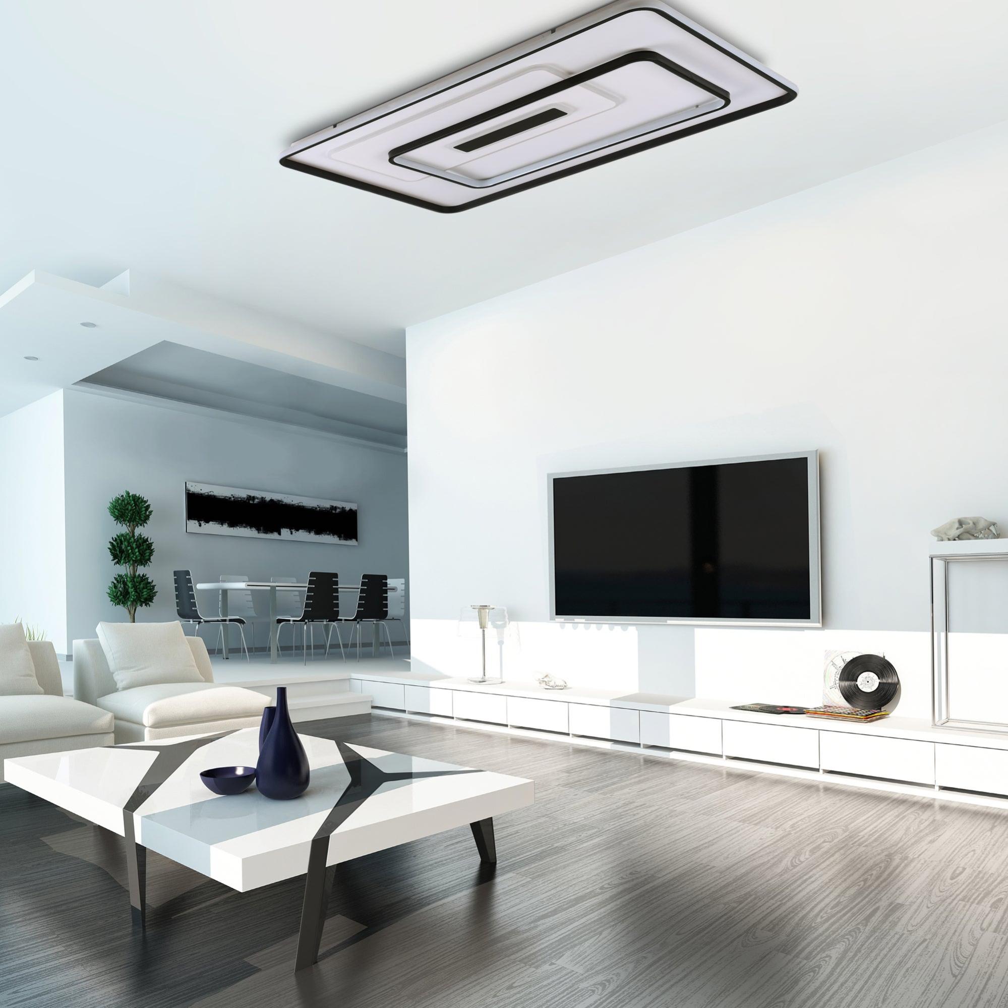 Plafón LED Vega 160W rectangular con color luz regulable 8000lm | Leroy ...