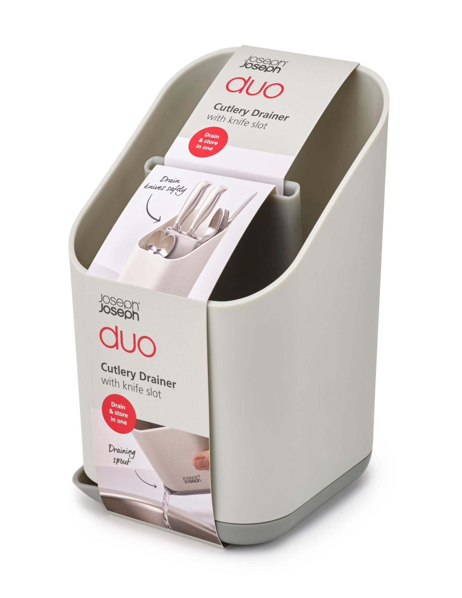 Escurrecubiertos con ranura cuchillo JOSEPH&JOSEPH Duo | Leroy Merlin