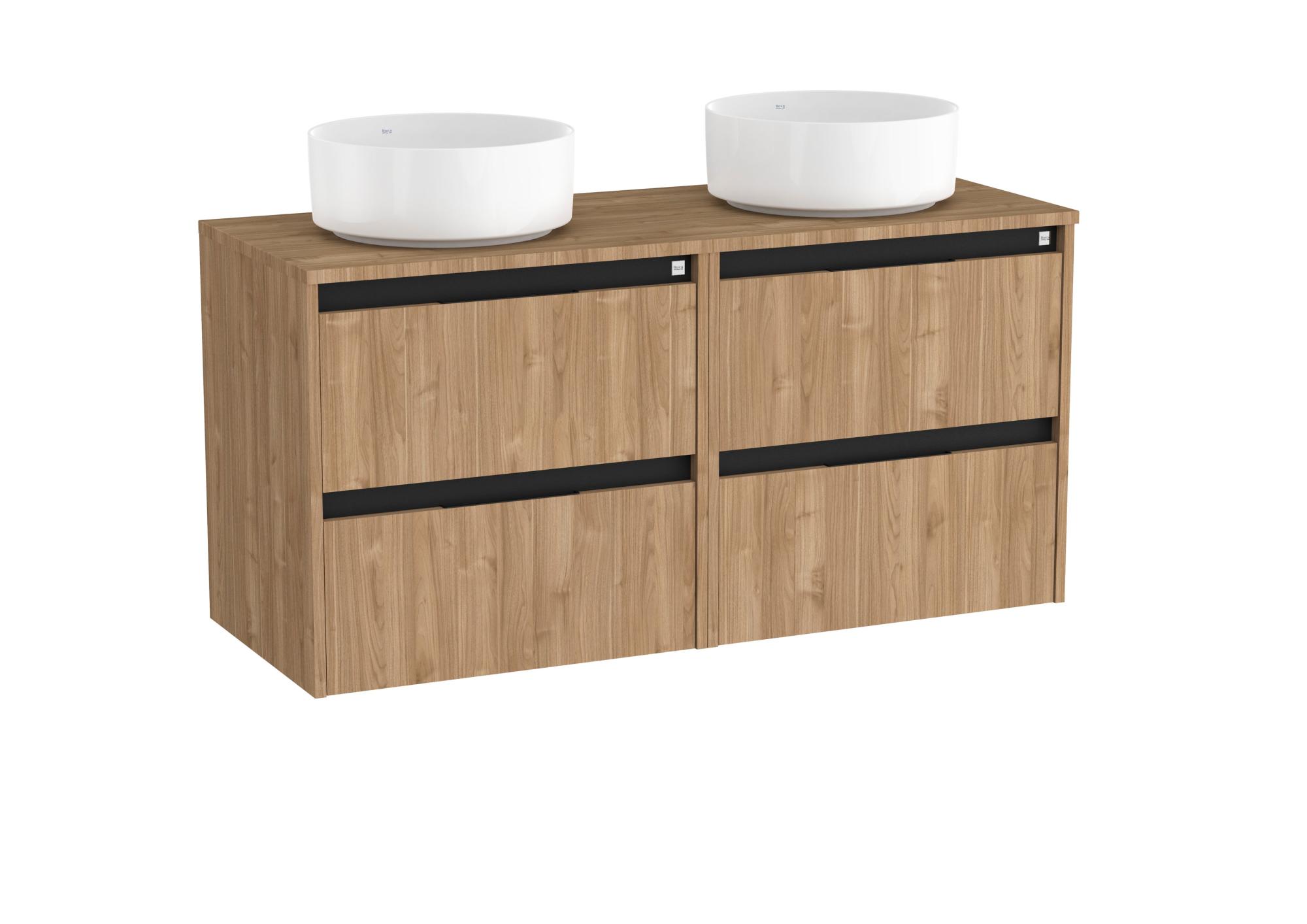 Mueble de baño con lavabo Alpine ROCA nogal 120x46 cm | Leroy Merlin