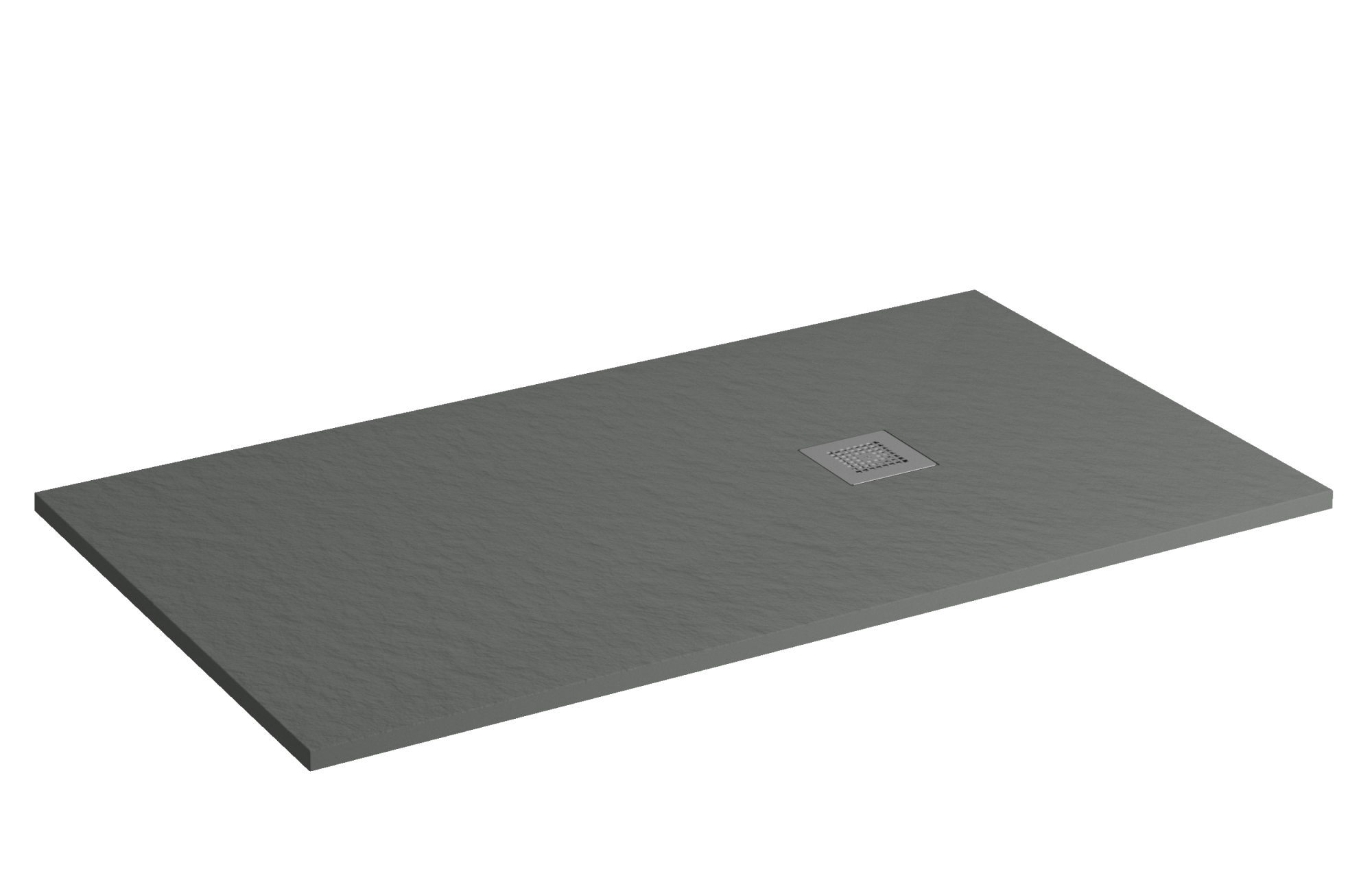 Plato de ducha Greenpact 160x80 cm gris oscuro | Leroy Merlin