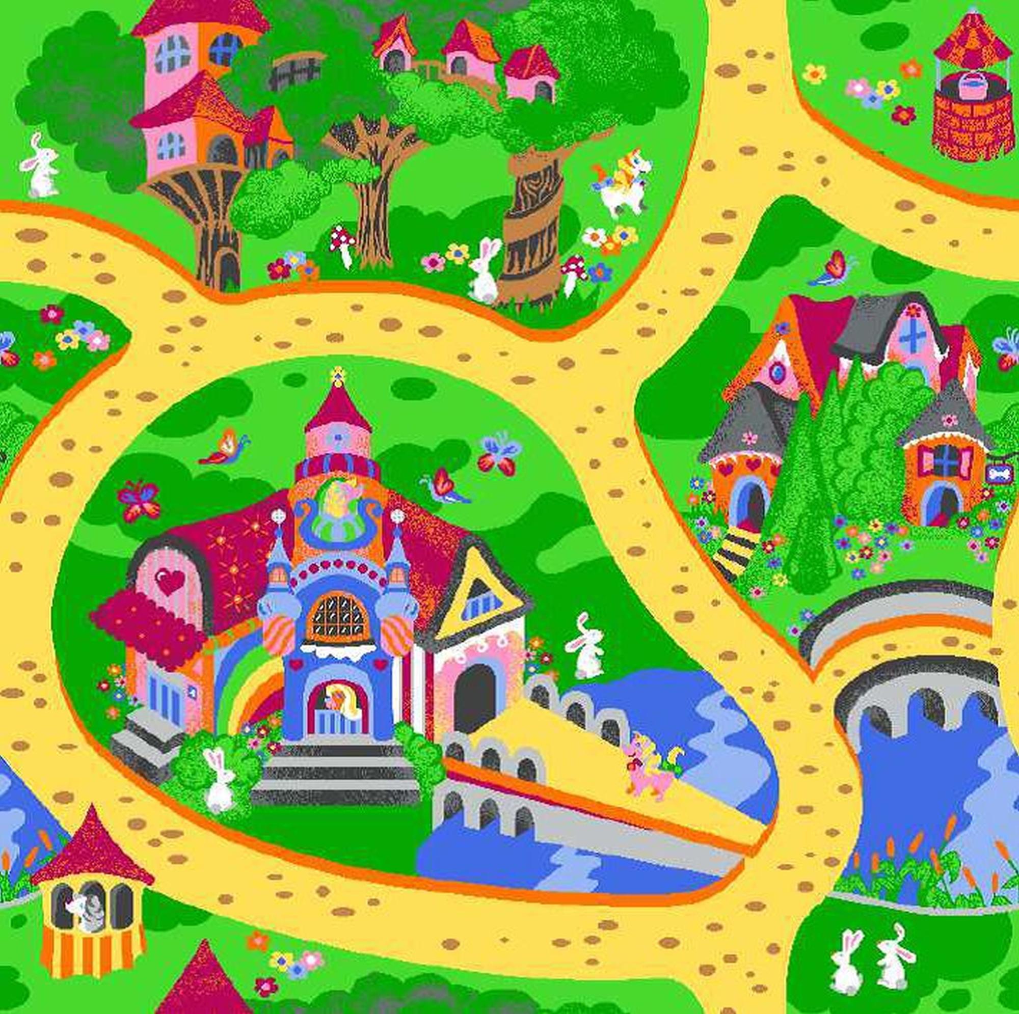 Suelo vinílico rollo BERRY Fairplay Digital 2x8 m infantil | Leroy Merlin