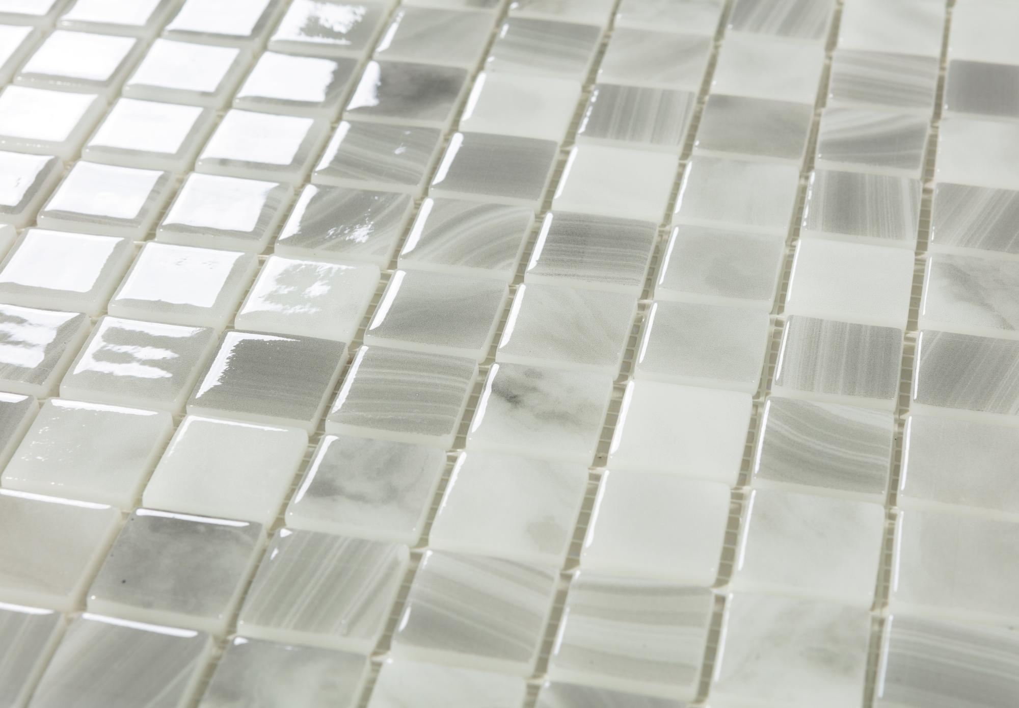 Gresite Nature brillante 31.5x31.5 cm blanco | Leroy Merlin