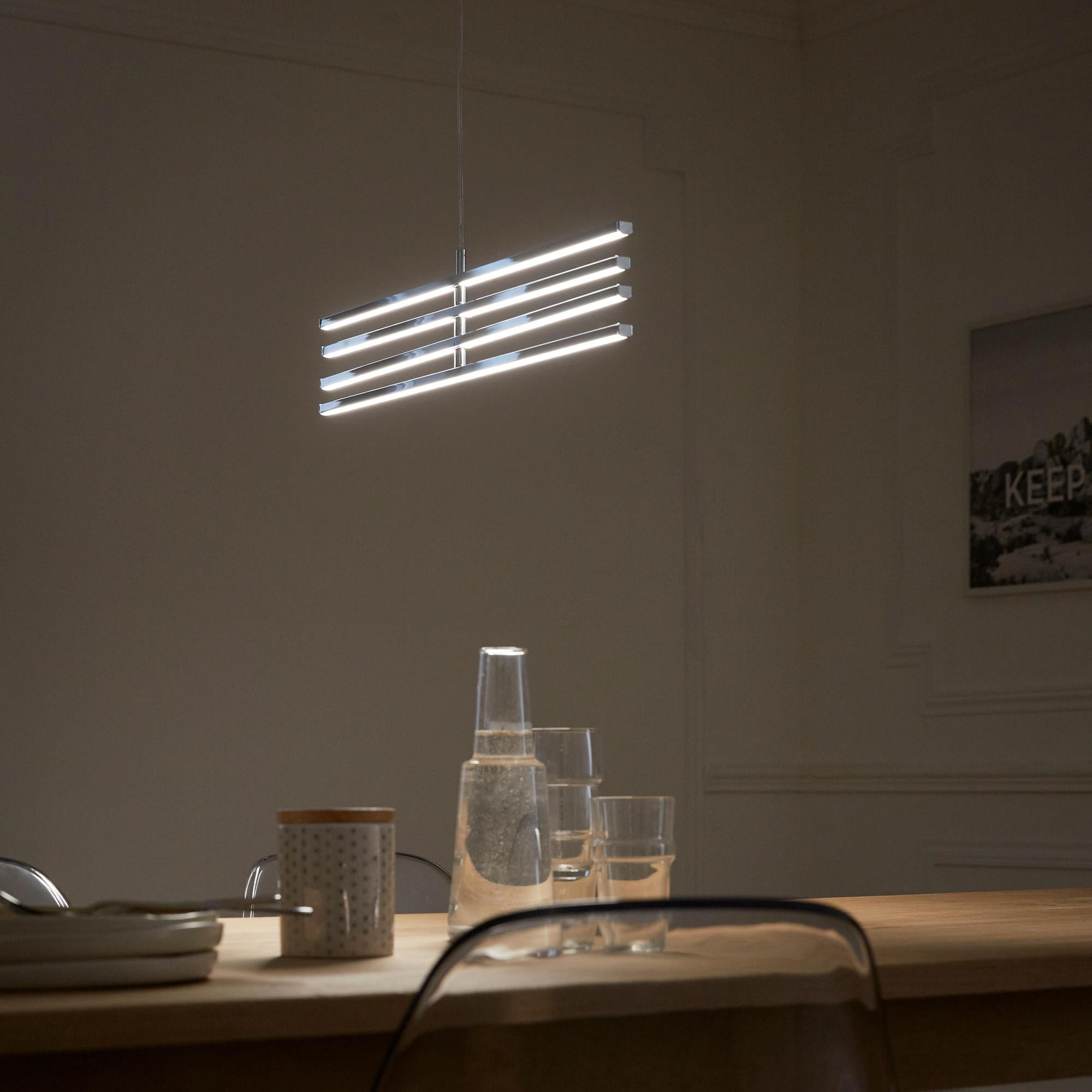 Lámpara de techo LED INSPIRE Concord 18W 4000K cromo | Leroy Merlin
