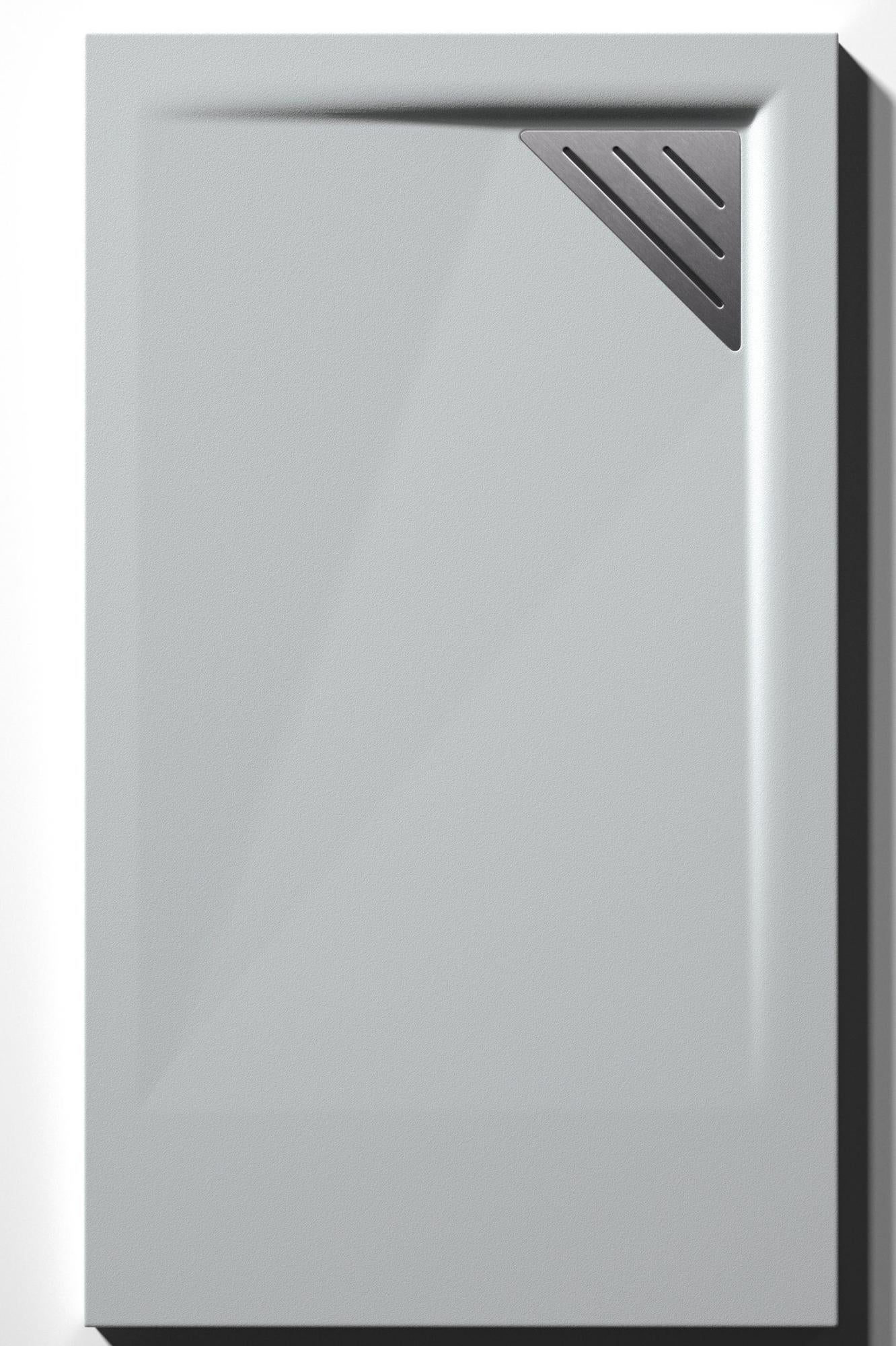 Plato de ducha Meet 160x80 cm gris | Leroy Merlin