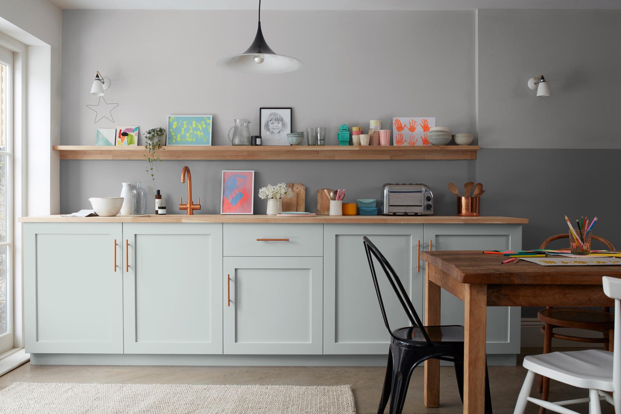 Pintura para muebles RUSTOLEUM 2.5l gris claro | Leroy Merlin