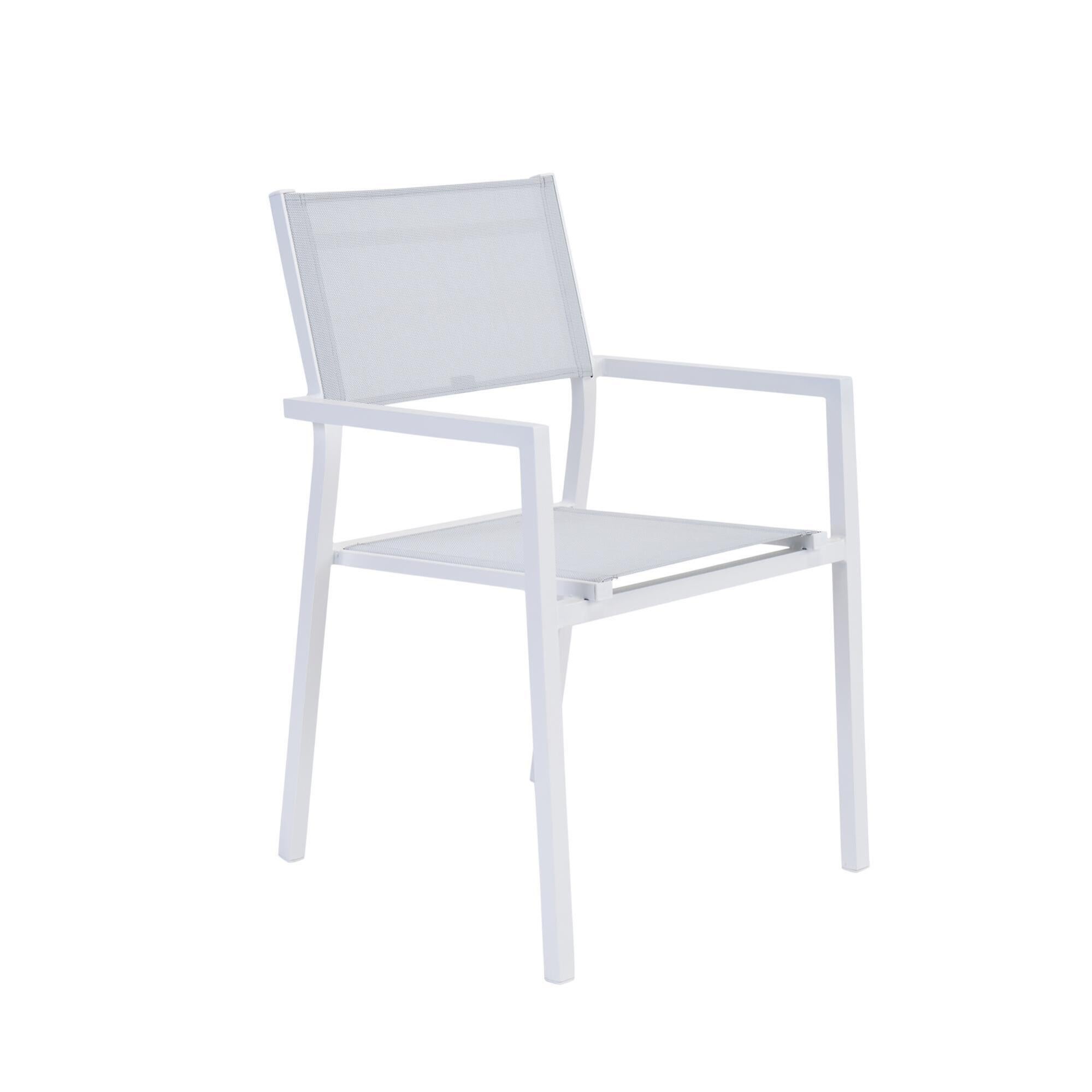 Silla multiposición de aluminio naterial orion ii blanca - BarChile