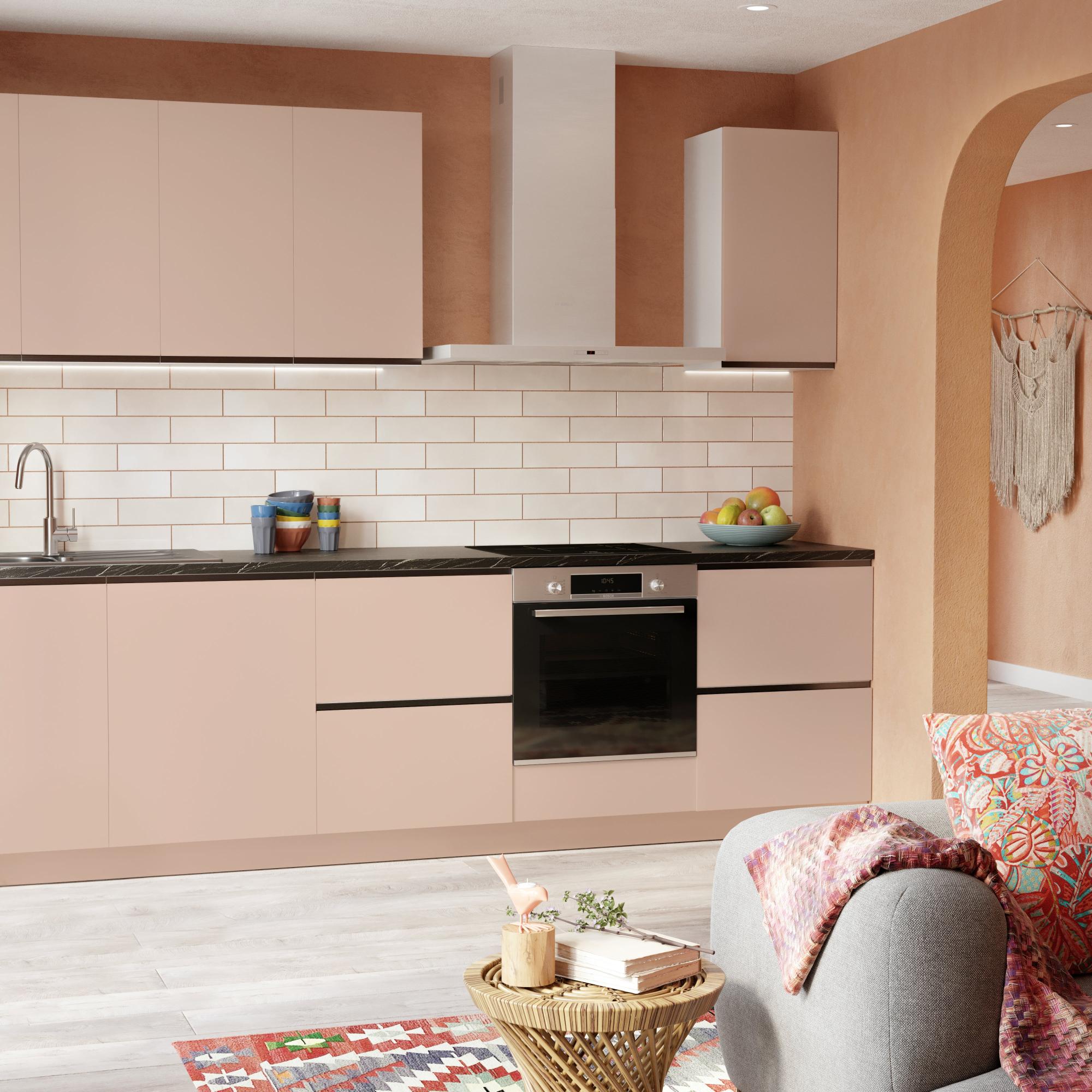Cocina en kit Milos topo 300 cm con 3 módulos altos + 5 módulos bajos ...