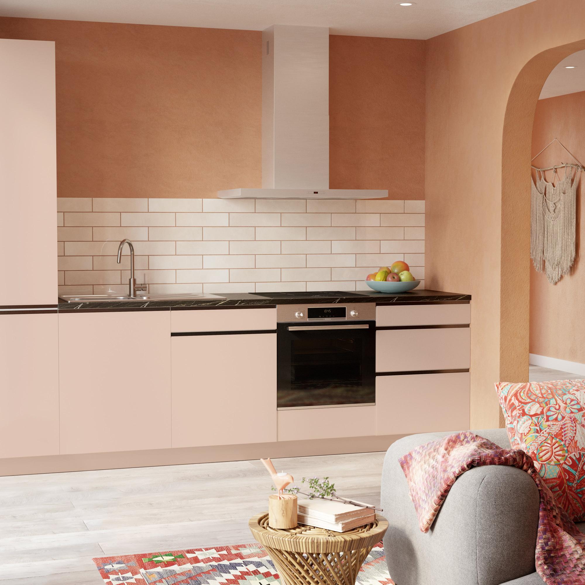 Cocina en kit topo 300 cm con columna + 4 módulos bajos | Leroy Merlin