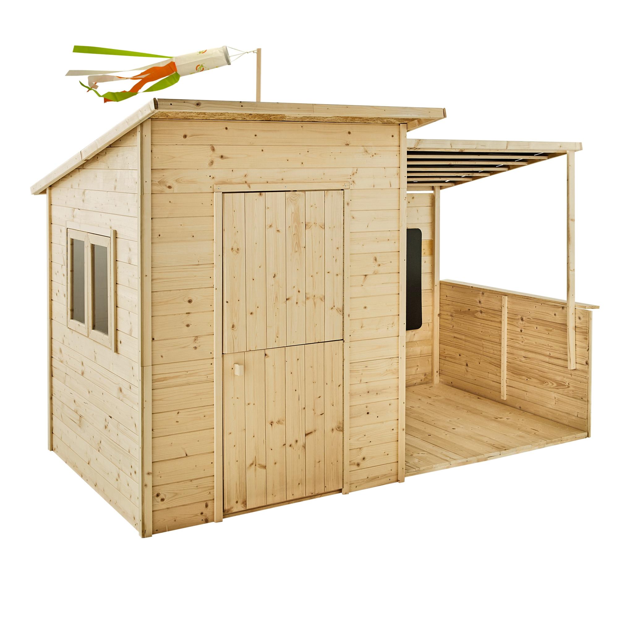 Caseta infantil de madera San Diego 248x126x160 cm | Leroy Merlin