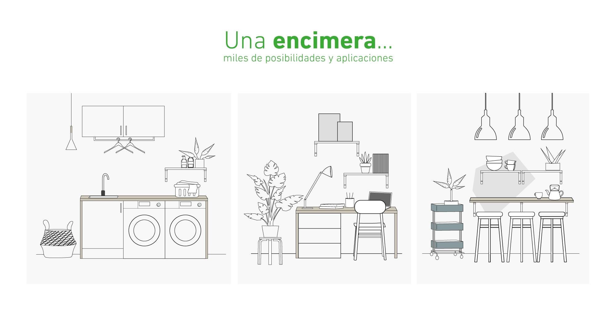 Encimera de cocina laminada bohemian blanco wood 180x62 cm espesor 38mm ...