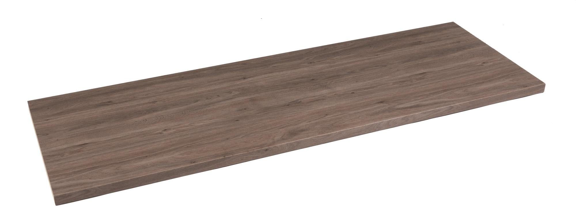 Encimera laminada madera Roble Eternity Wood madera tono gris 63 x 366 ...
