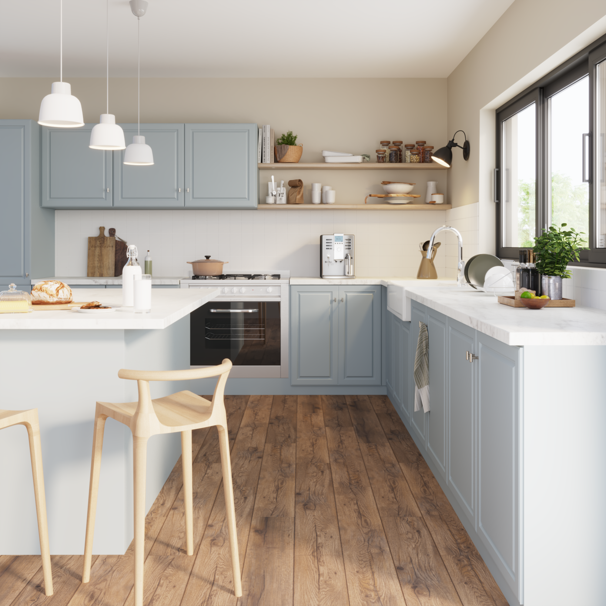 Parte frontal de cajón DELINIA ID Oxford azul 59.7 x 38.1 cm (ancho x ...