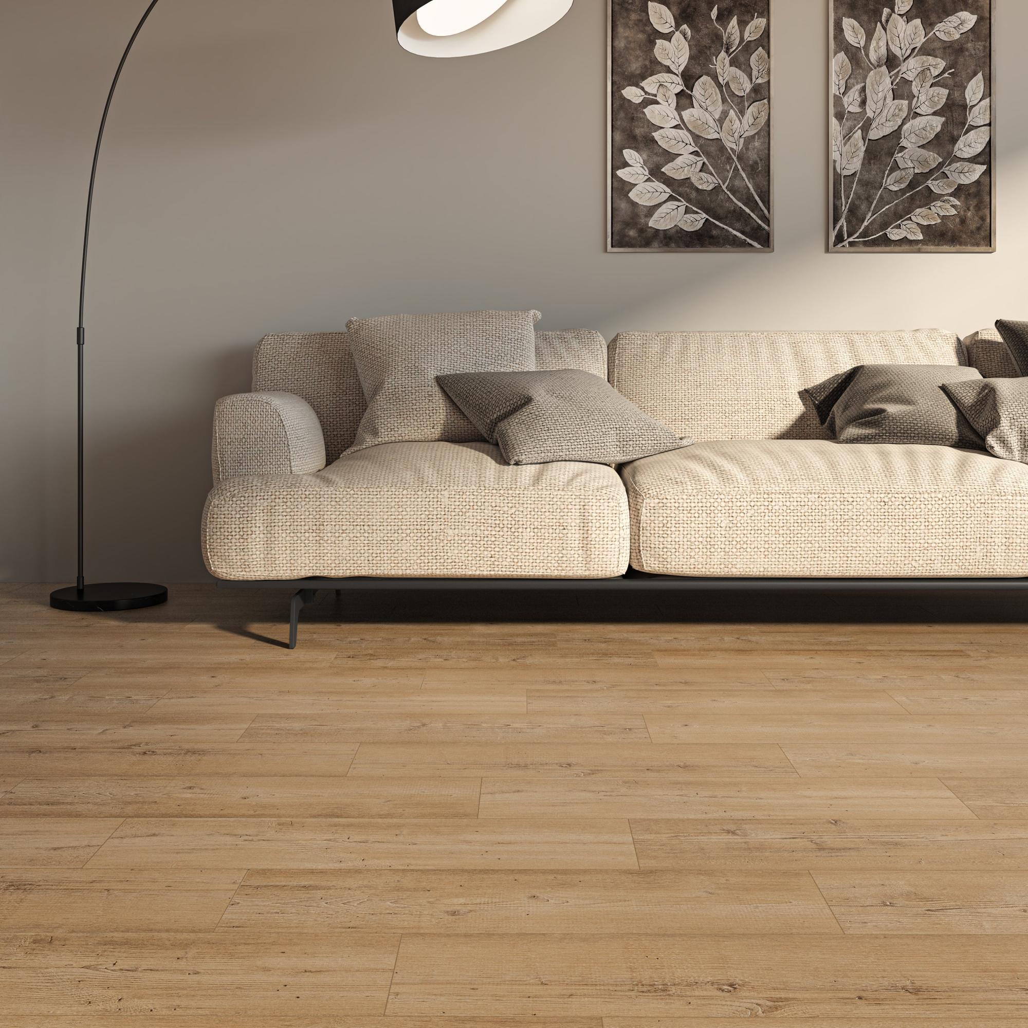 Suelo/azulejo porcelánico barn efecto madera gris 20x120 cm c1 artens