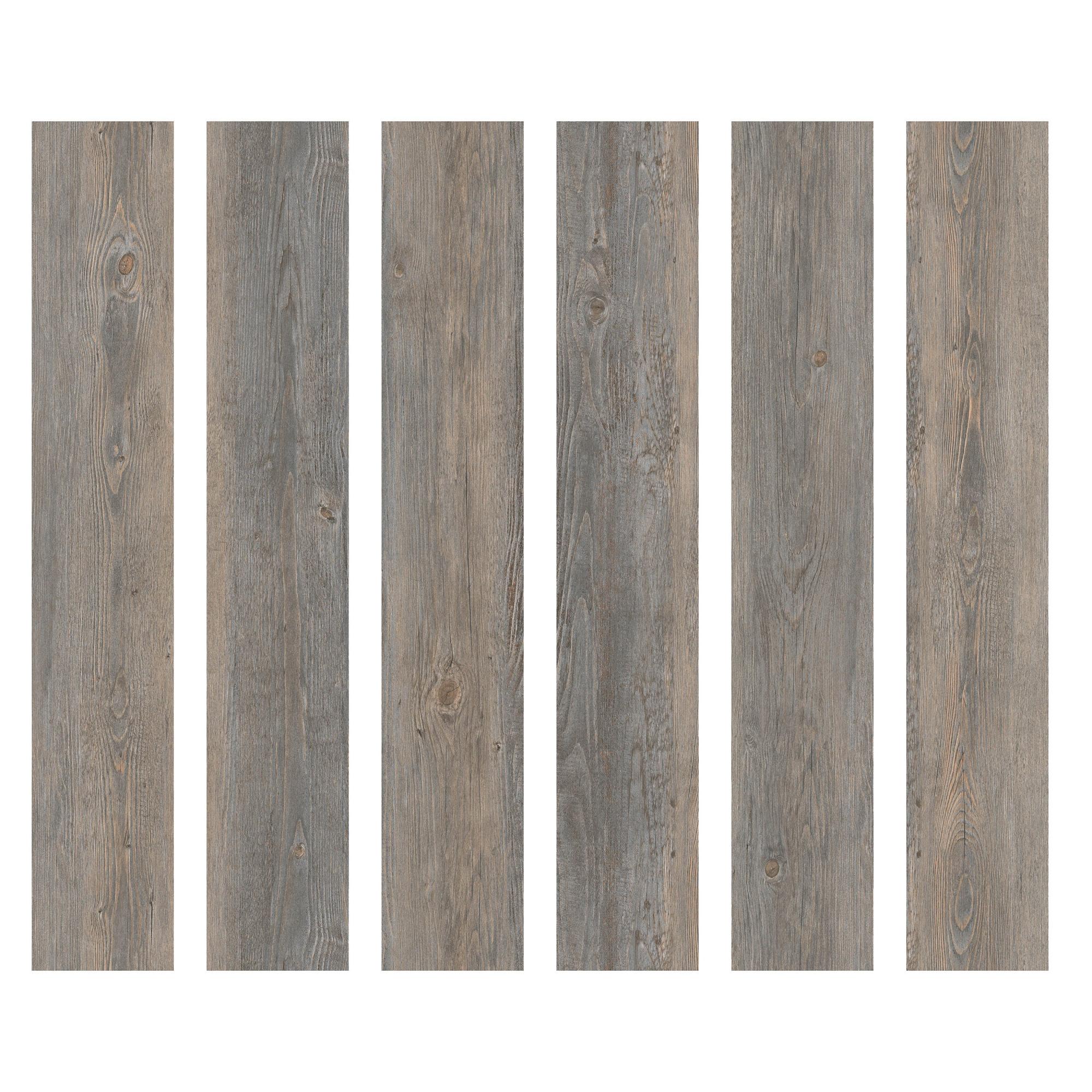 Suelo porcelánico exterior efecto madera gris Barn 20x120 cm C3 ARTENS ...
