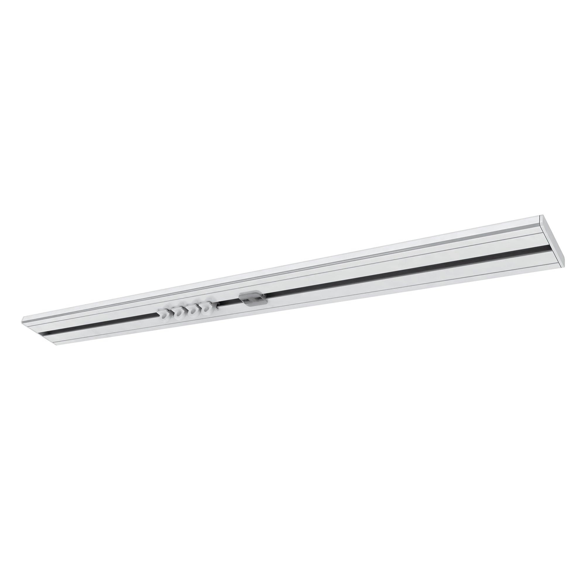 Kit de riel de cortina manual 1/2 vias Project blanco 200cm | Leroy Merlin