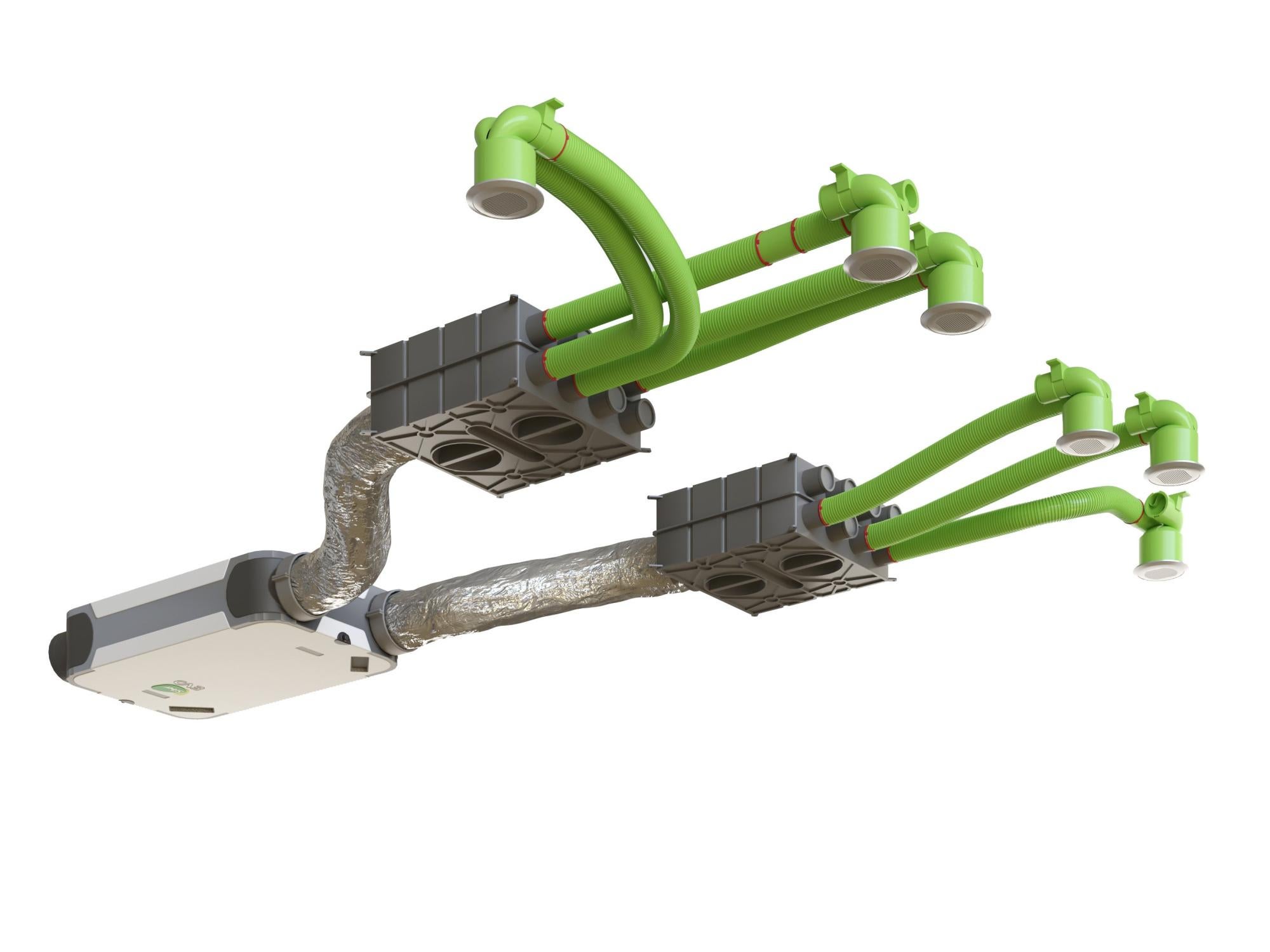 Sistema de distribución de aire SIBER para 3 habitaciones | Leroy Merlin