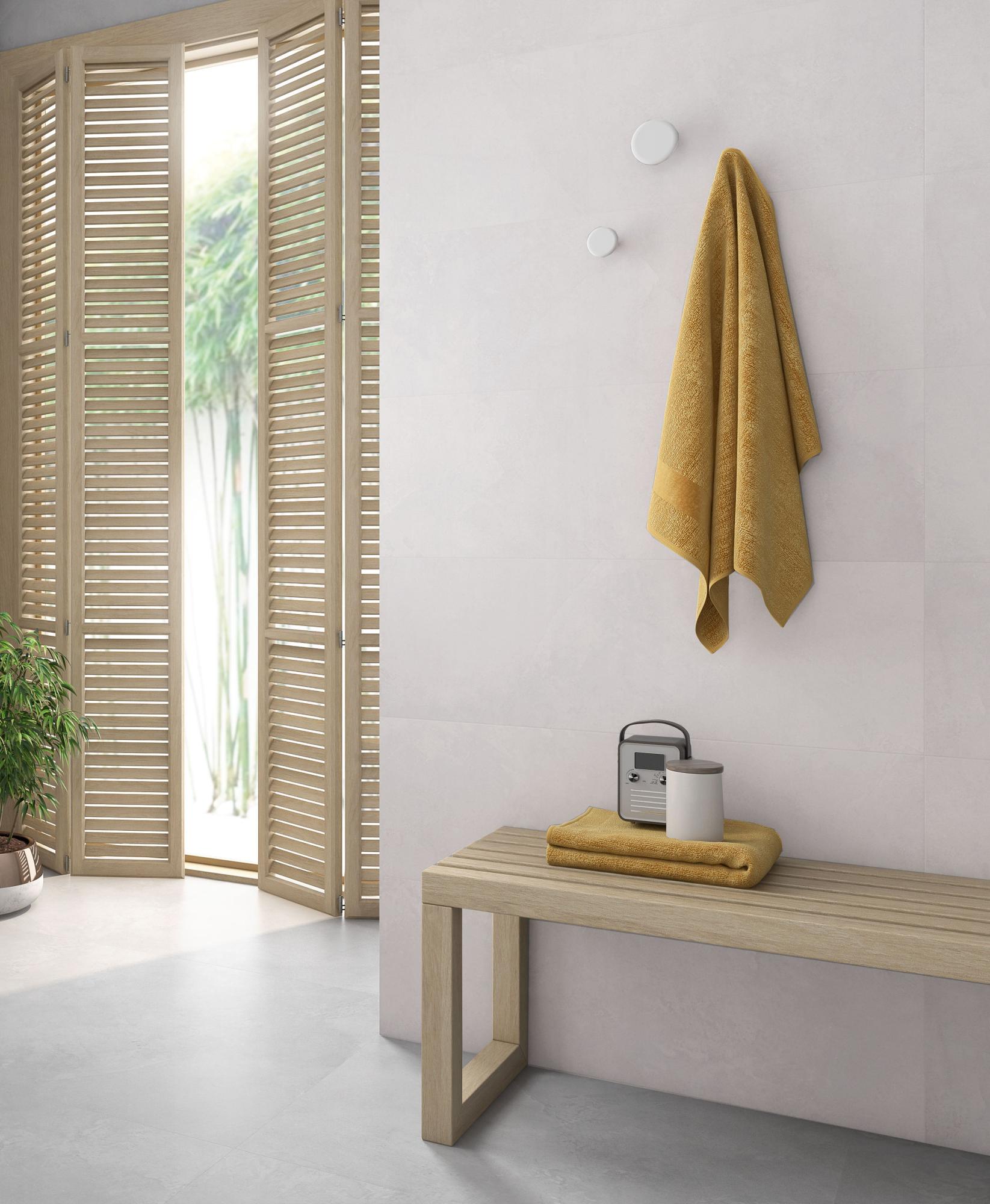 Azulejo cerámico neo / signo efecto cemento blanco 30x90.2 cm roca tiles