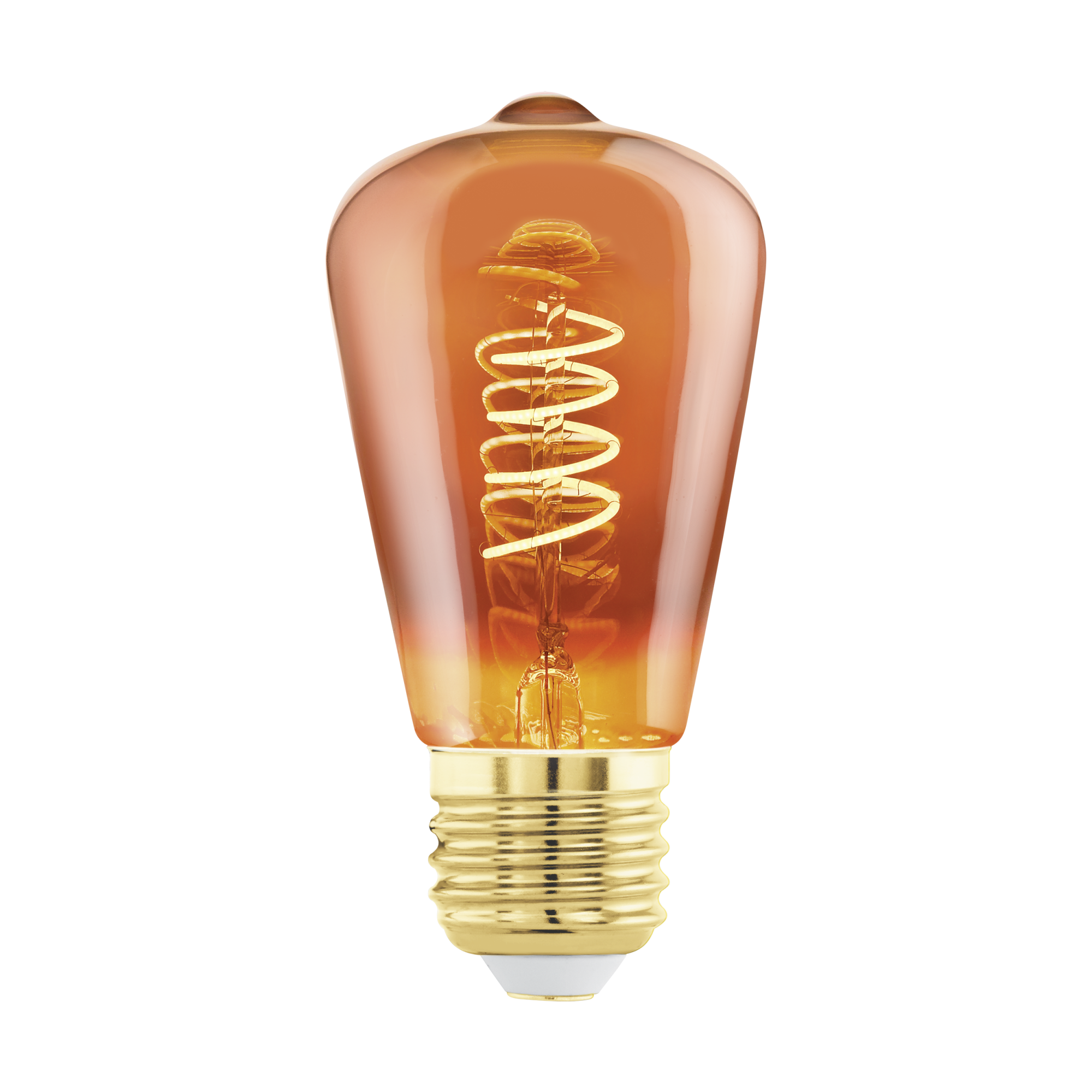Bombilla decorativa con filamento LED E27 tubular 4W 2000K dimable ...