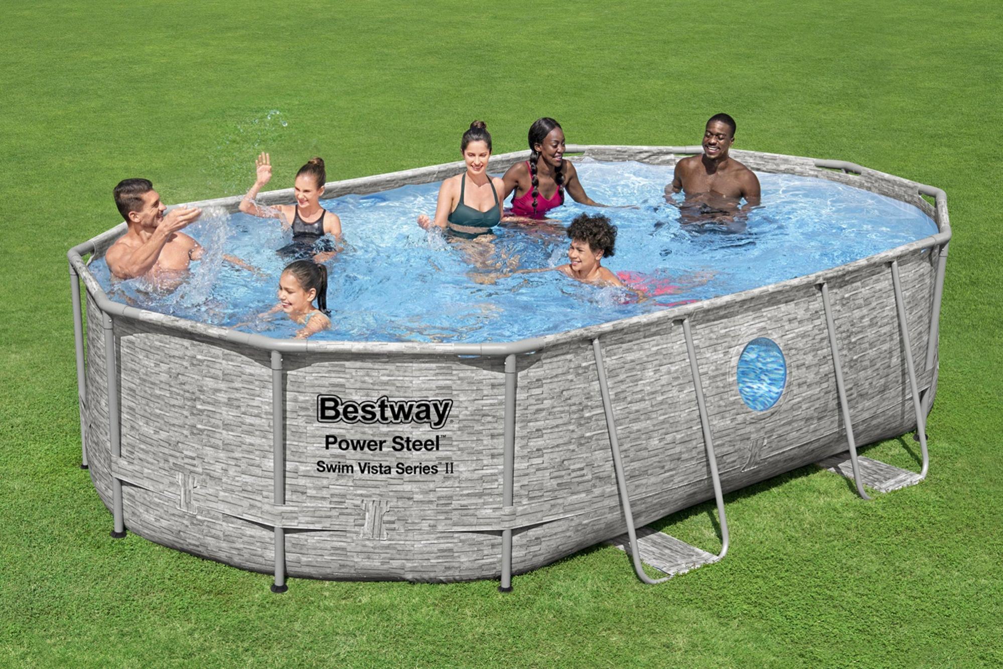 Piscina Tubular De PVC Ovalada BESTWAY 4 88x3 05x1 07 M Leroy Merlin Piscina Tubular De PVC Ovalada BESTWAY 4 88x3 05x1 07 M Leroy Merlin