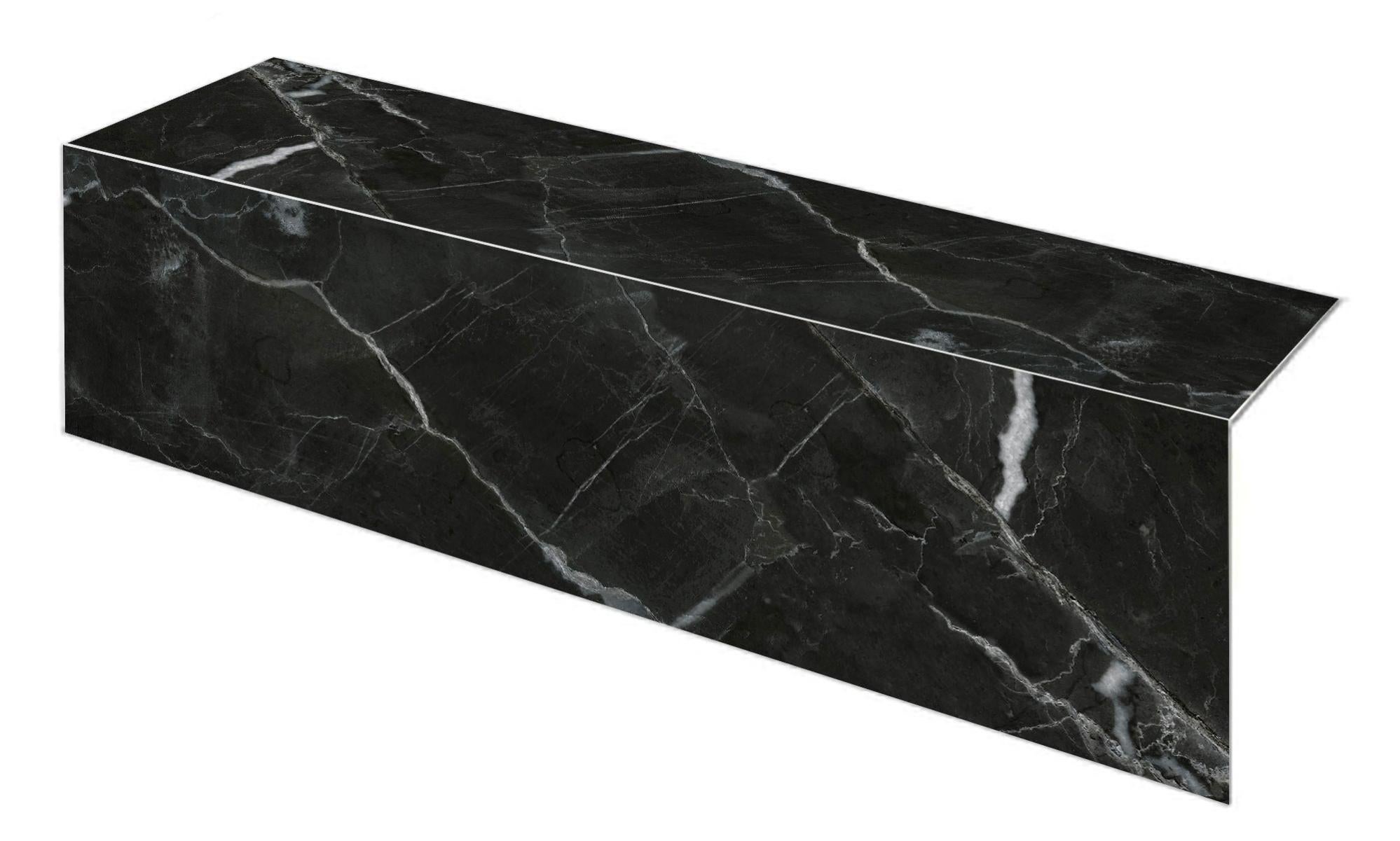 Multi perfil de aluminio angular 20x8 mm black - Elmandela