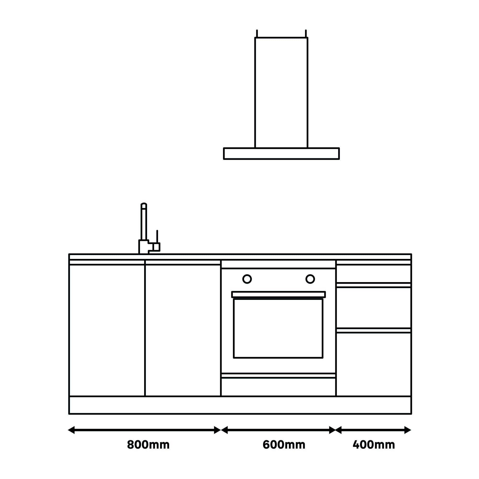 Cocina en kit DELINEA id SEVILLA blanco brillo 1.80 m | Leroy Merlin