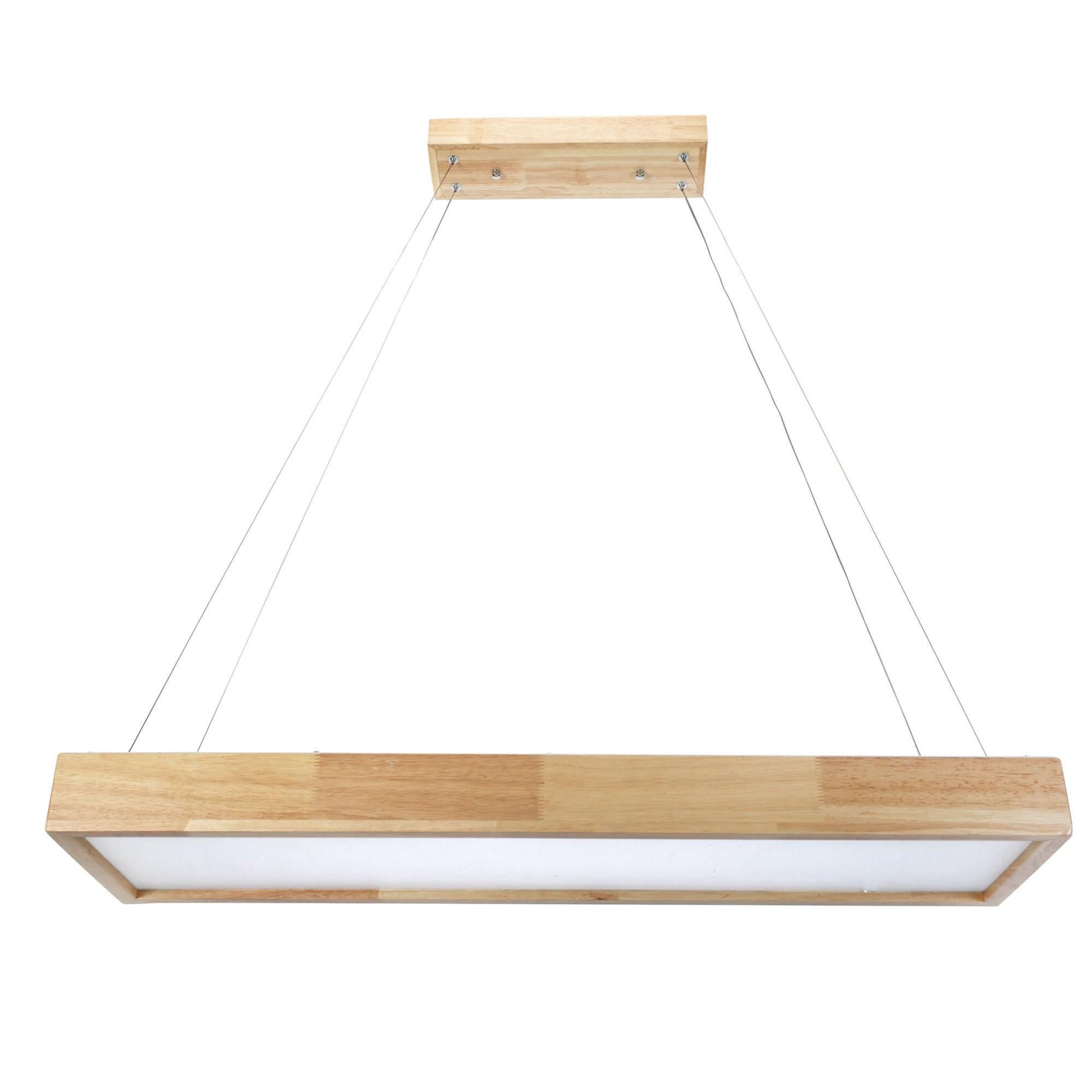 Lámpara de techo LED Plenty madera 1 luz E27 4000K | Leroy Merlin