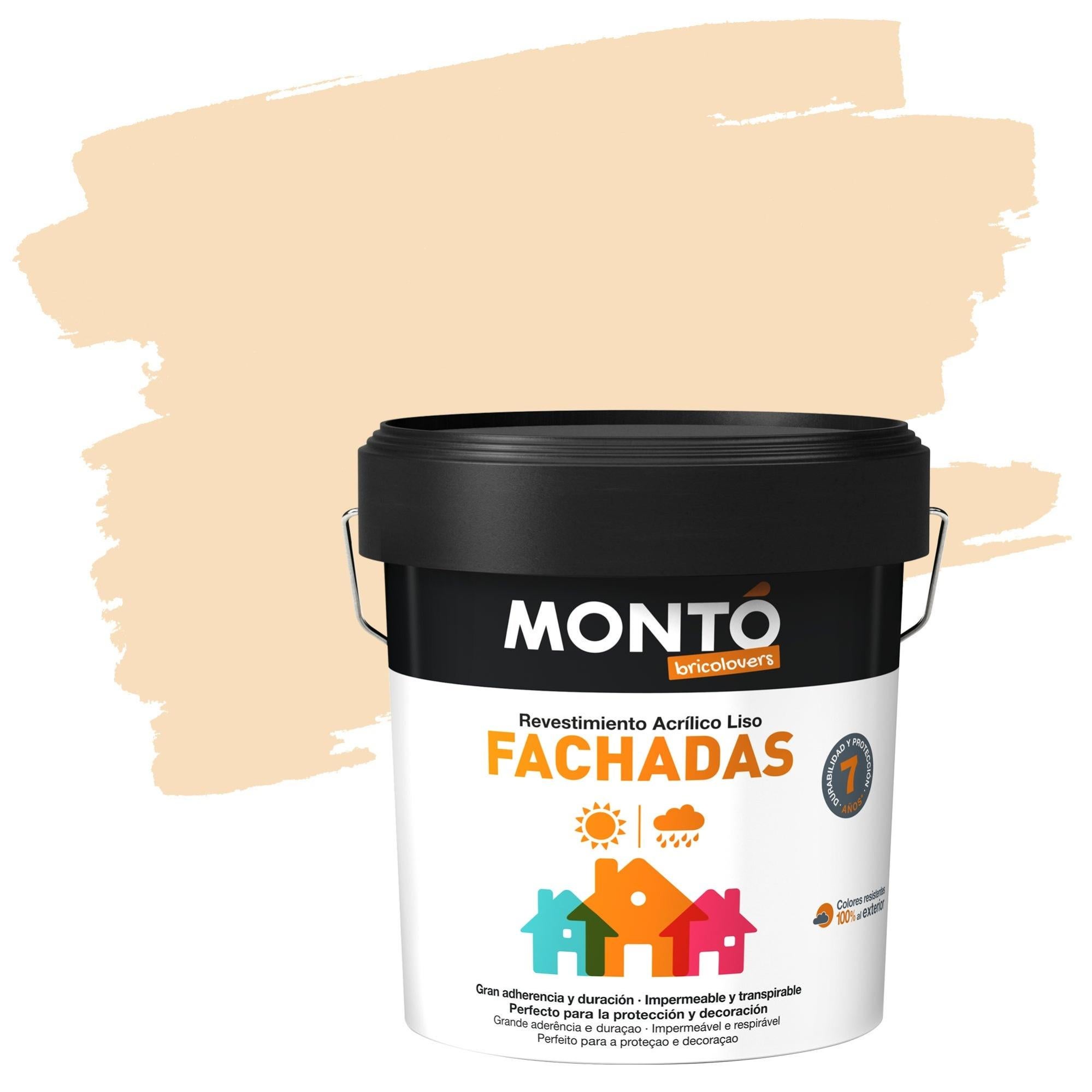 Pintura para fachadas MONTÓ 12L beige delicado | Leroy Merlin