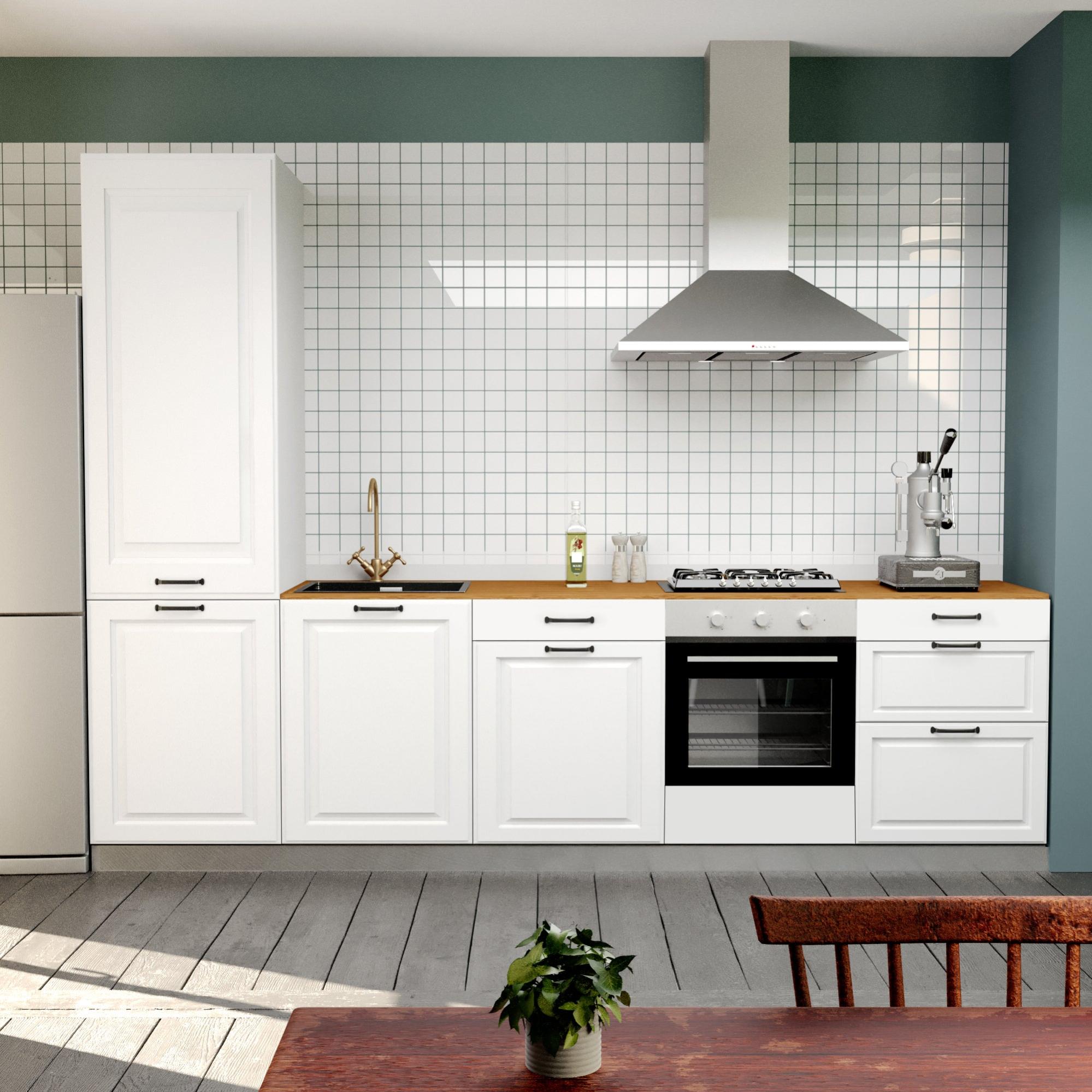 Cocina en kit DELINEA id OXFORD blanco 3.00 m | Leroy Merlin