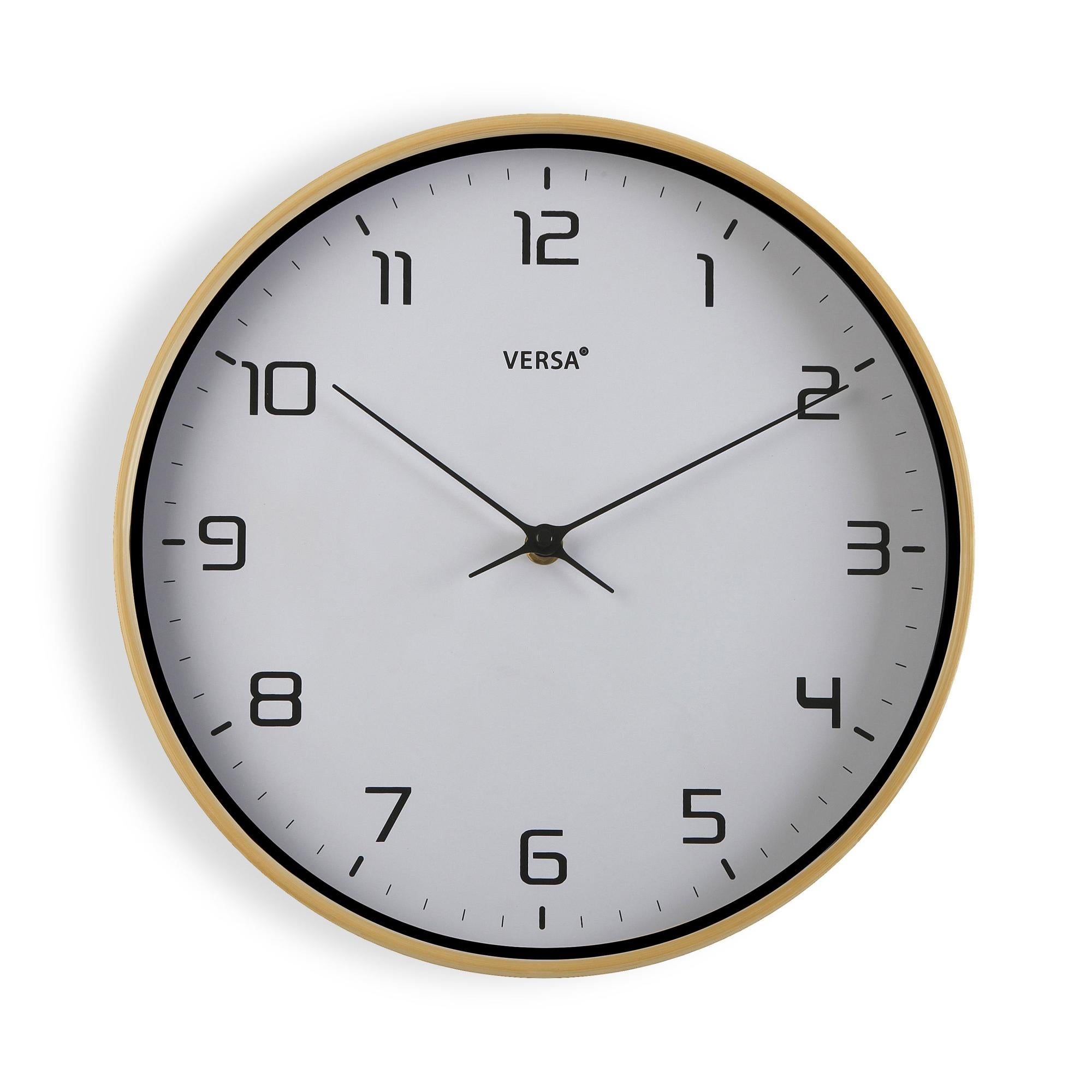 Reloj de pared redondo blanco VERSA de 30.5 cm | Leroy Merlin