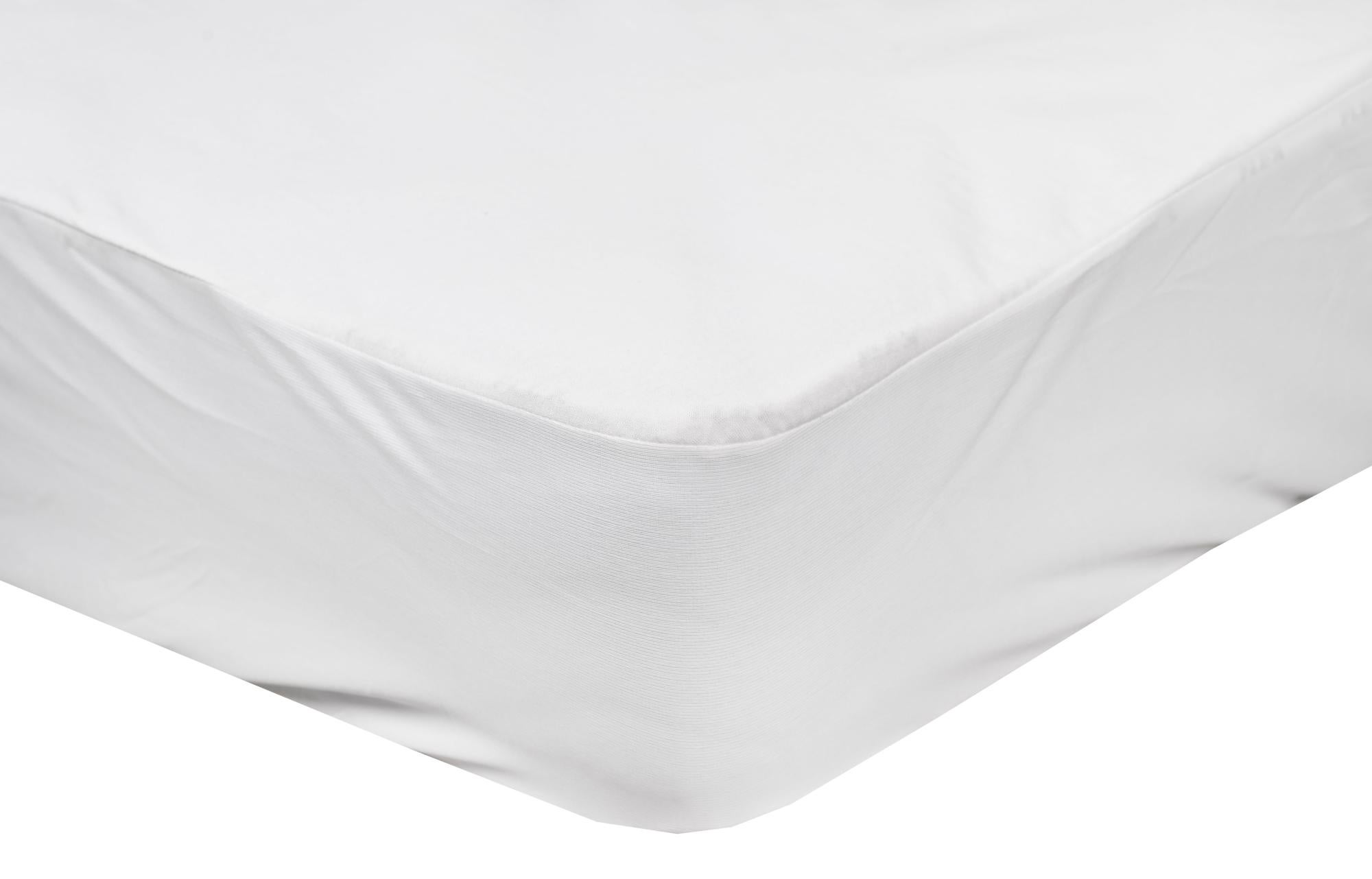 Protector de colchón Antiácaros tela algodón blanco para cama de 180 cm ...