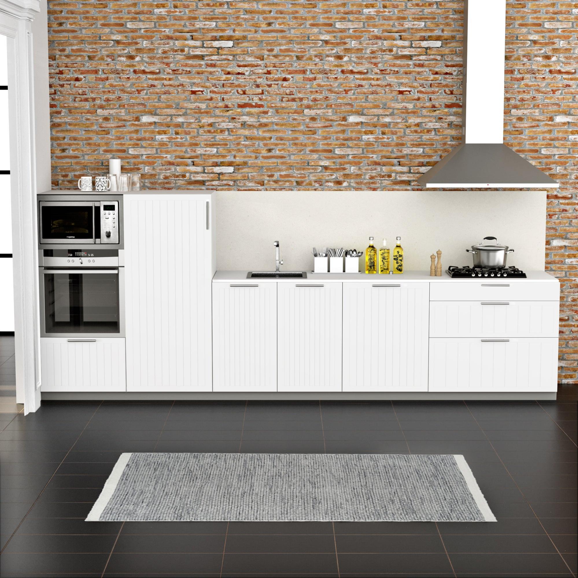 Cocina en kit DELINIA ID TOSCANE blanco mate 3.60 m | Leroy Merlin