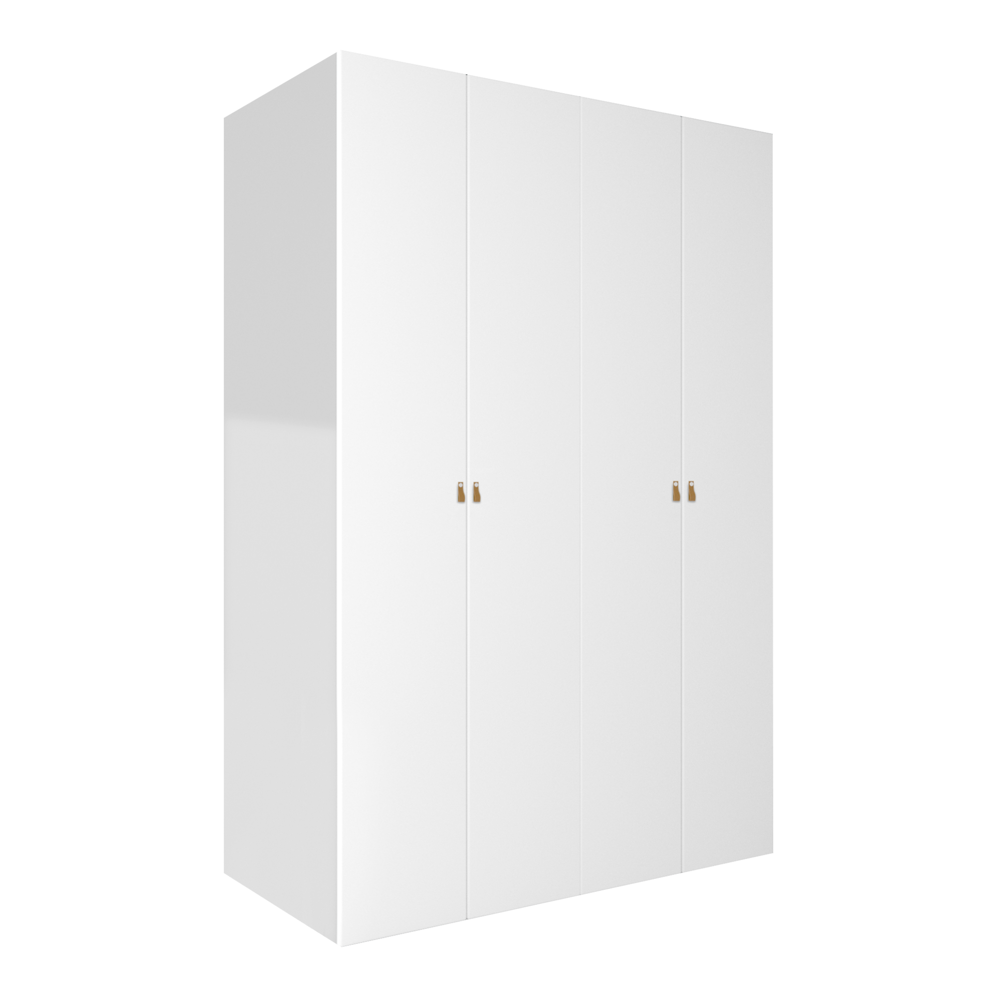 Armario ropero puerta abatible Spaceo home Macao Blanco 160x240x60 cm ...
