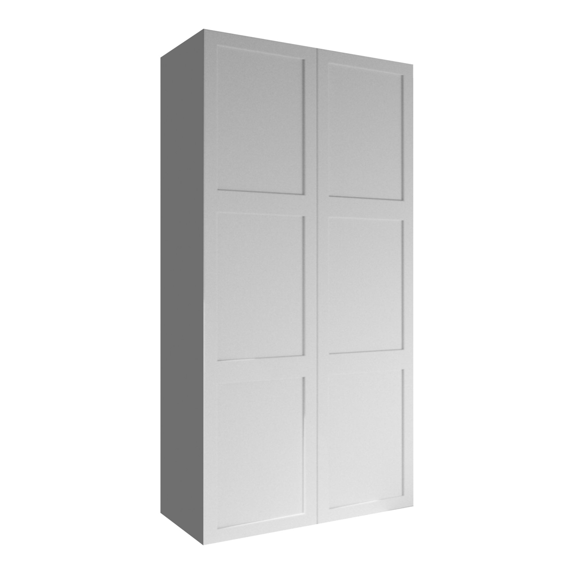 Armario ropero puerta abatible Spaceo home Yakarta Blanco 120x240x60 cm ...