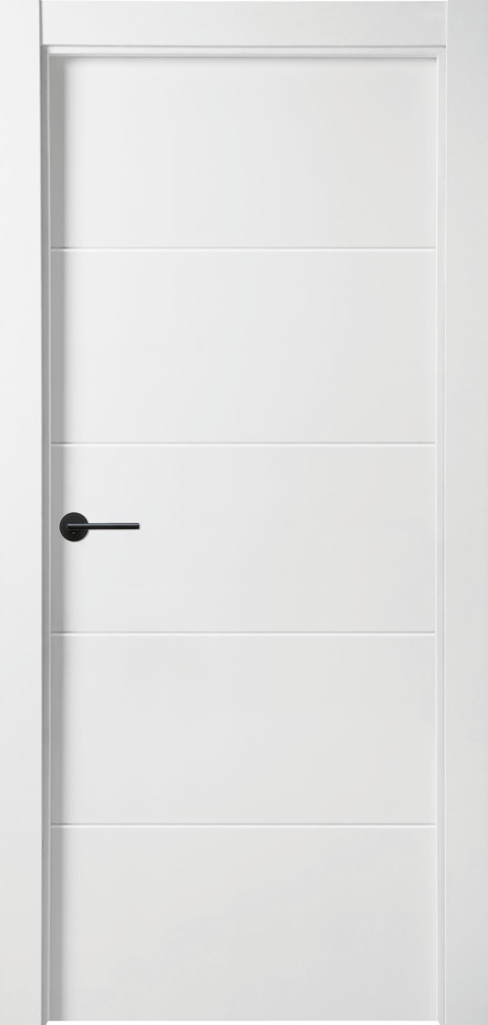 Puerta Lucerna Plus Black blanco de apertura derecha de 62.5 cm | Leroy Merlin