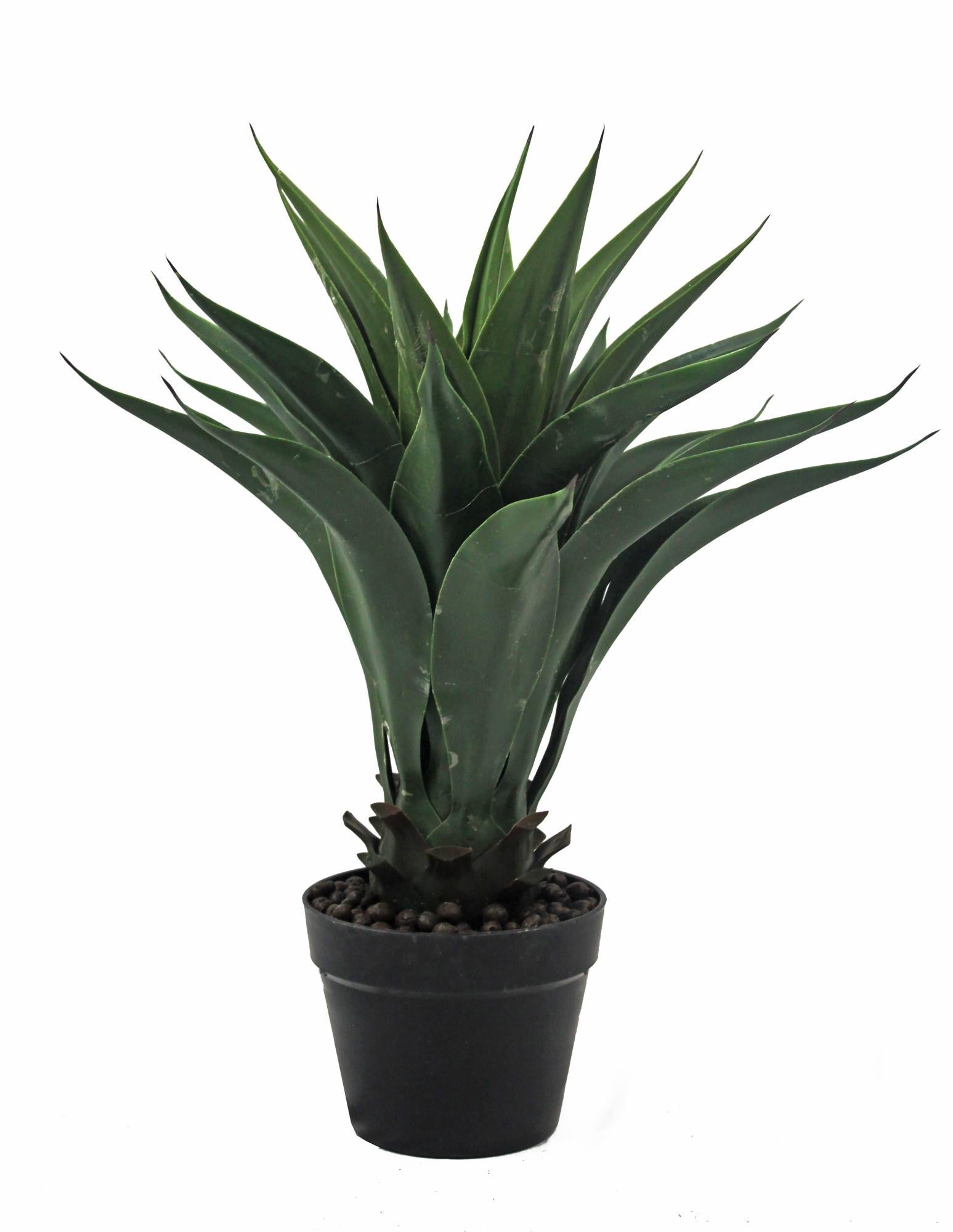 Planta artificial agave de 80 cm de altura en maceta de 16 cm - Elmandela