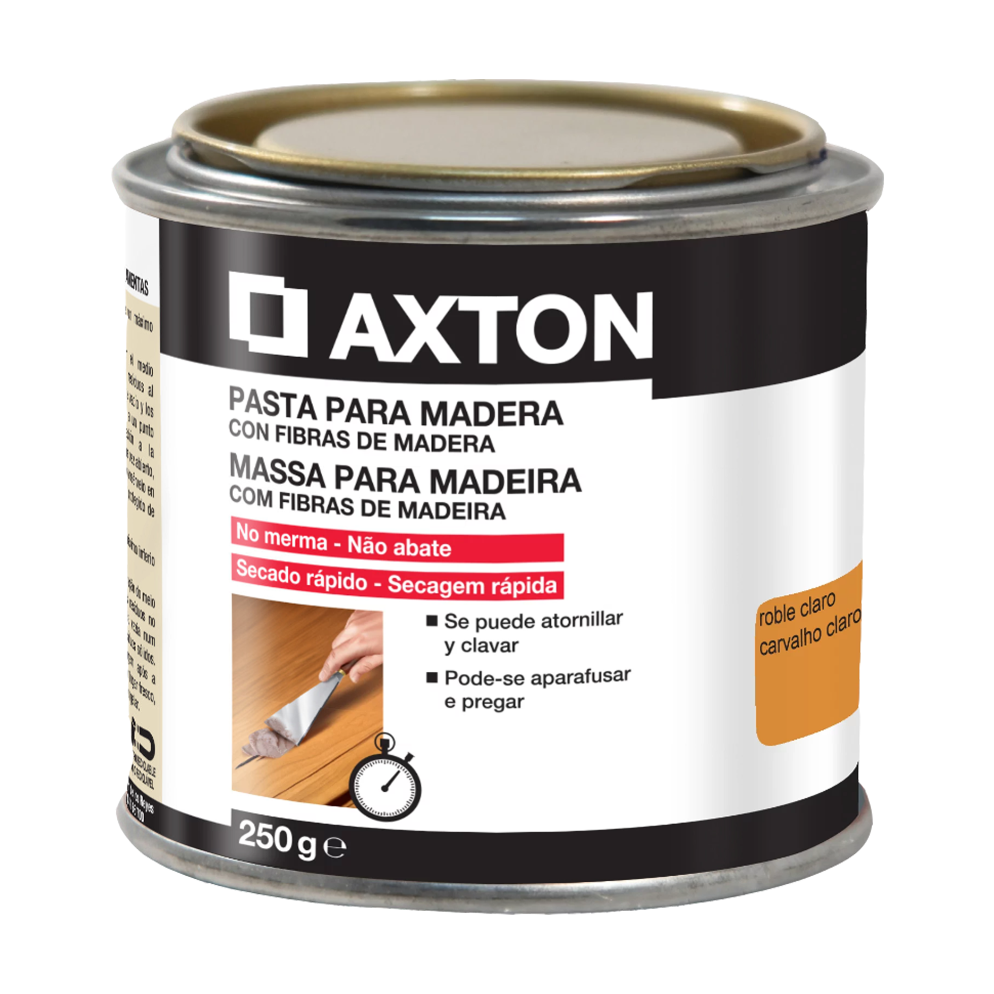 Pasta madera interior AXTON 250 gr roble claro | Leroy Merlin