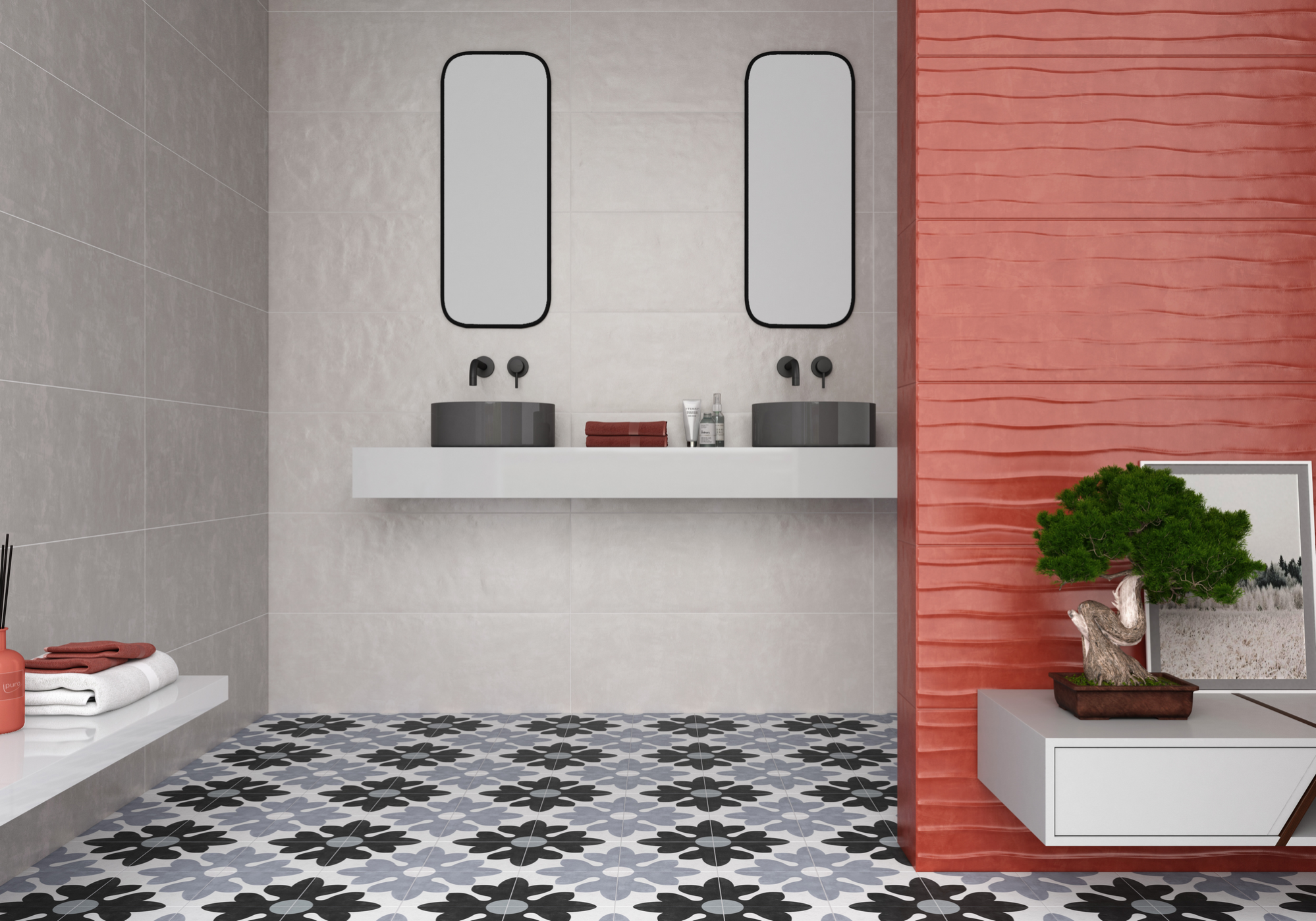 Azulejo Acuarela 30x90 cm multicolor | Leroy Merlin