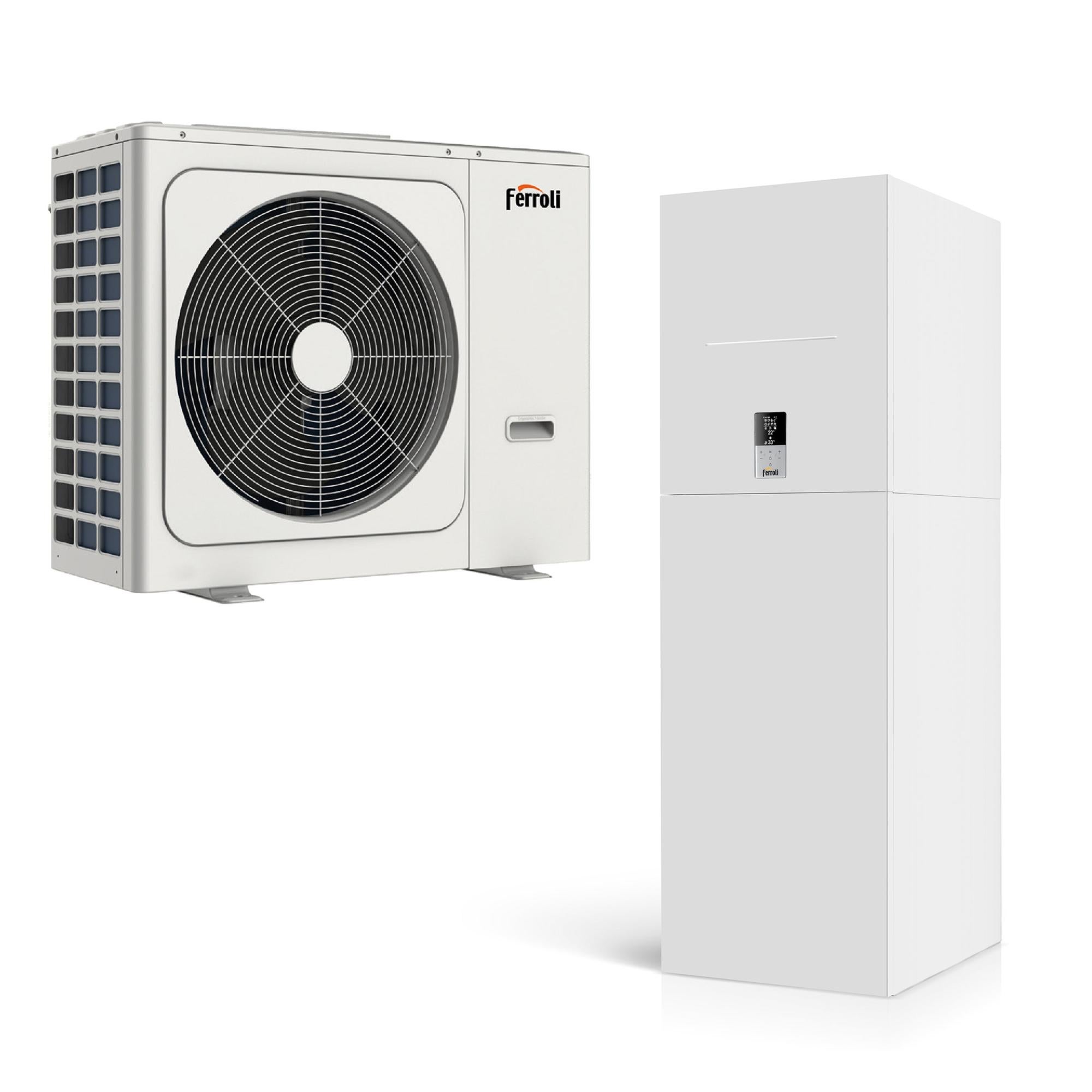 Aerotermia calefacción/acs bibloc Ferroli 14kw Omnia M 3.2 acum 240l ...