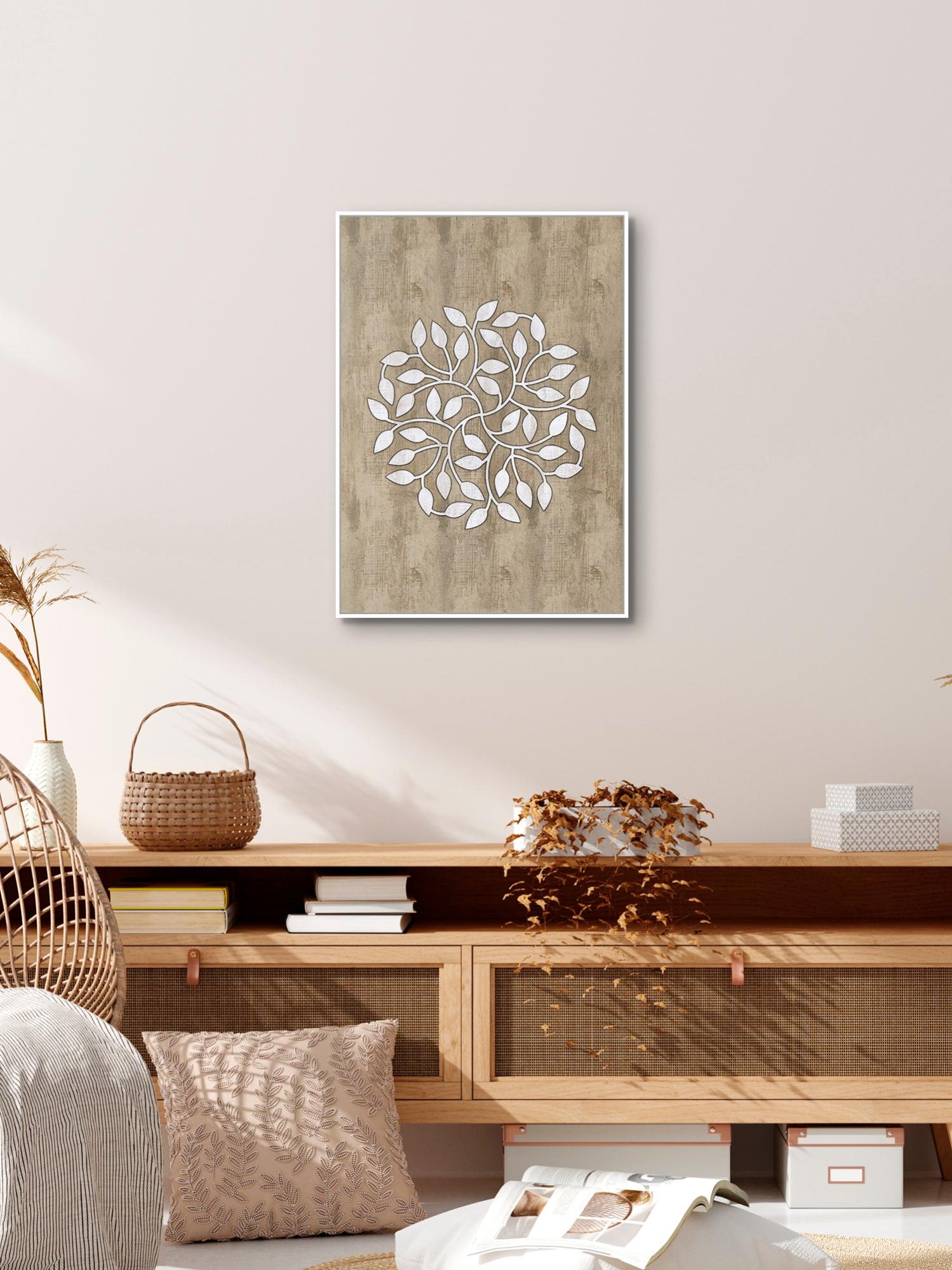 Cuadro Deco line Hojas 50 cm x 70 cm | Leroy Merlin