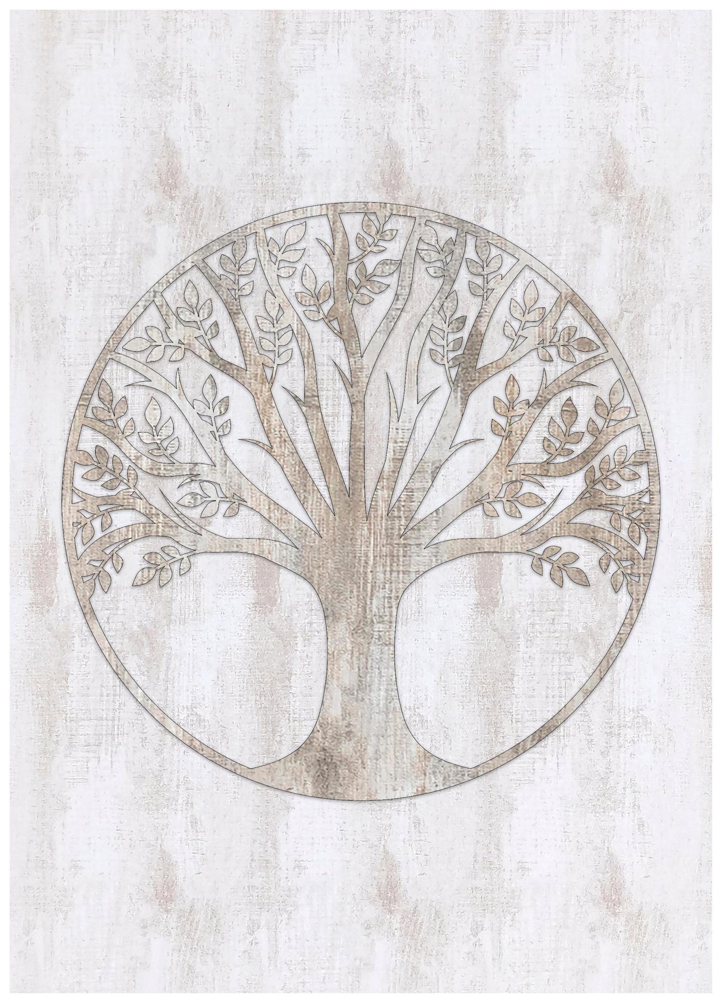Cuadro Deco line Árbol de la vida 50 cm x 70 cm | Leroy Merlin