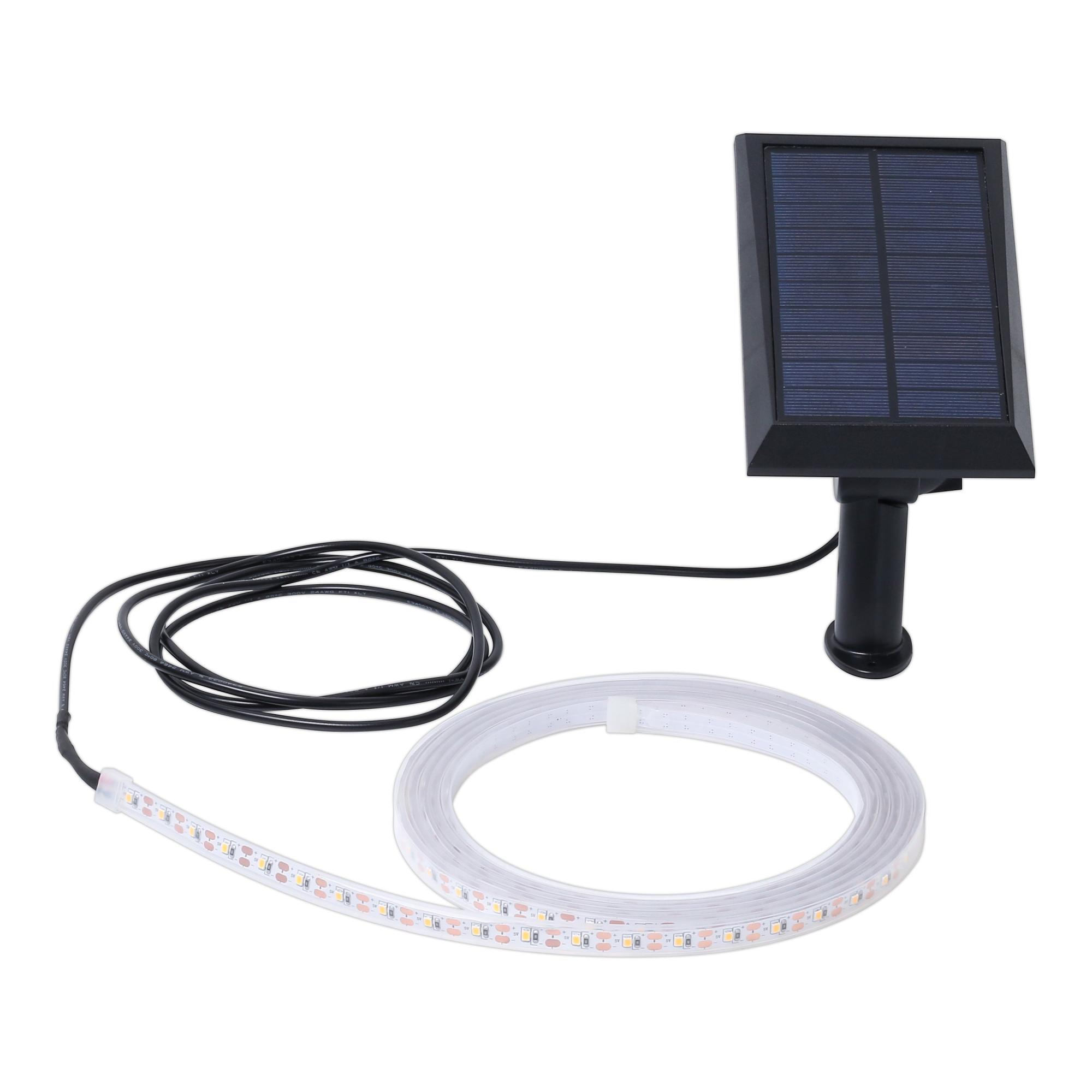 Tira LED solar Dalia 200 lm blanco cálido 3m | Leroy Merlin