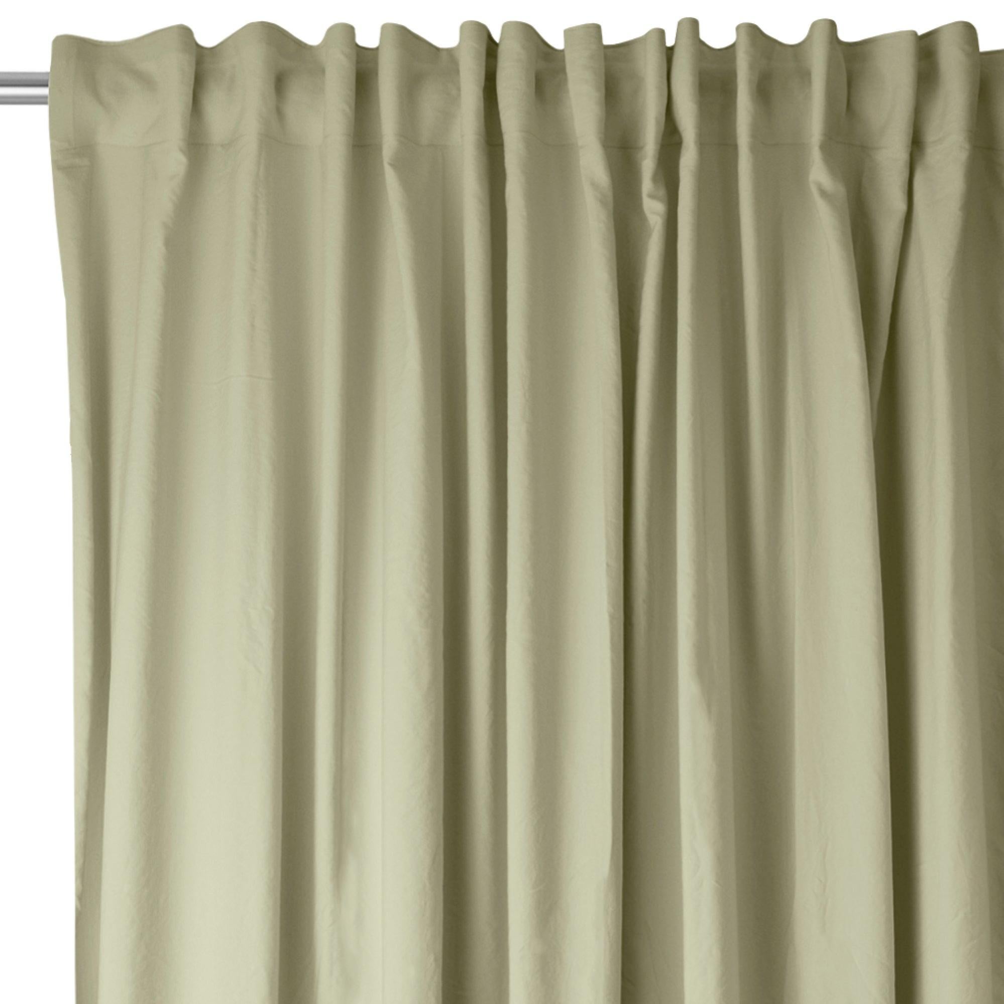 Cortina cinta frunce Mahe INSPIRE liso verde forest de 200x280cm ...