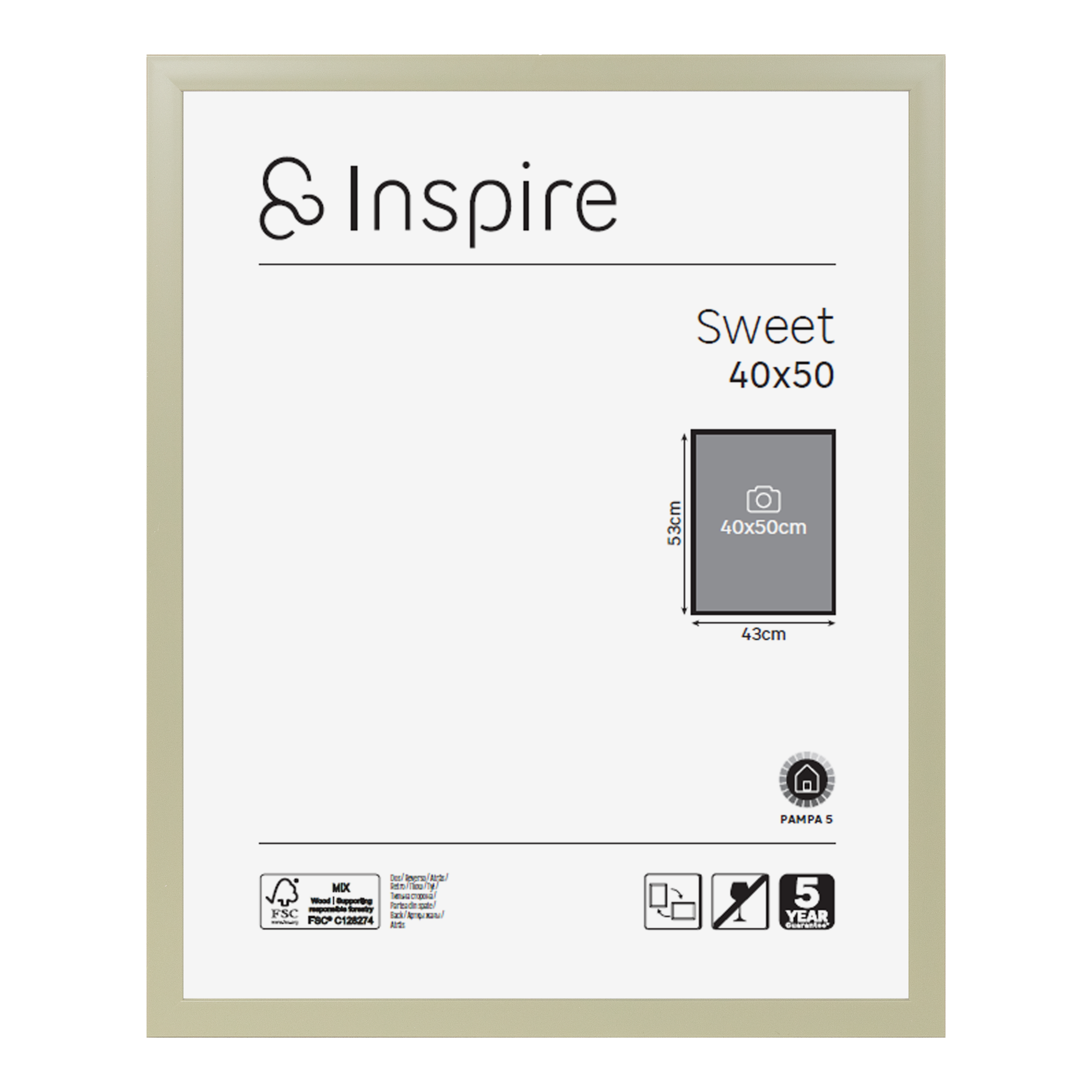 Marco Sweet Pampa verde INSPIRE 40x50cm | Leroy Merlin