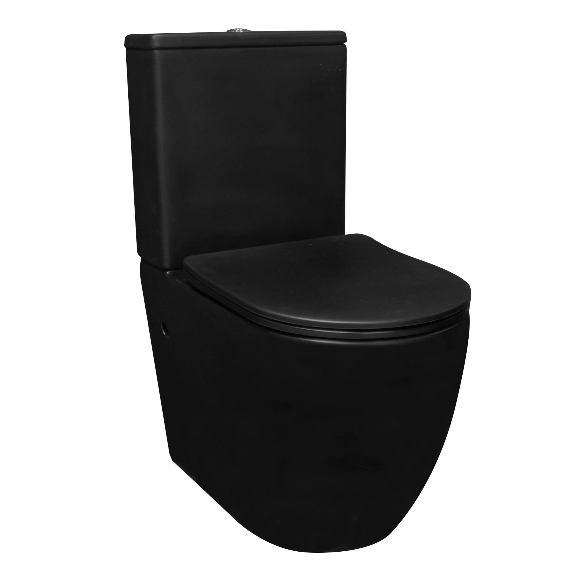 Pack de WC SOFT CLOSE dual negro con fondo reducido | Leroy Merlin