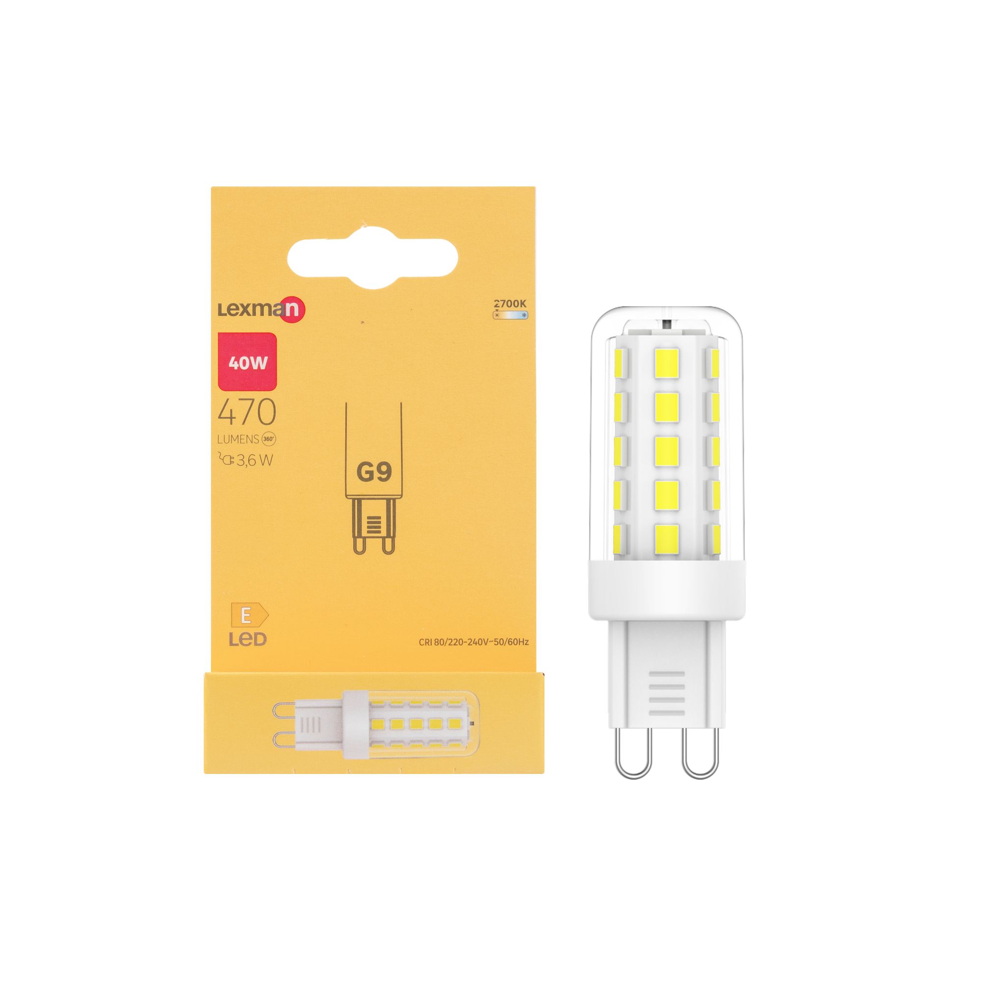 Bombilla LED G9 470 lm blanco cálido Lexman | Leroy Merlin