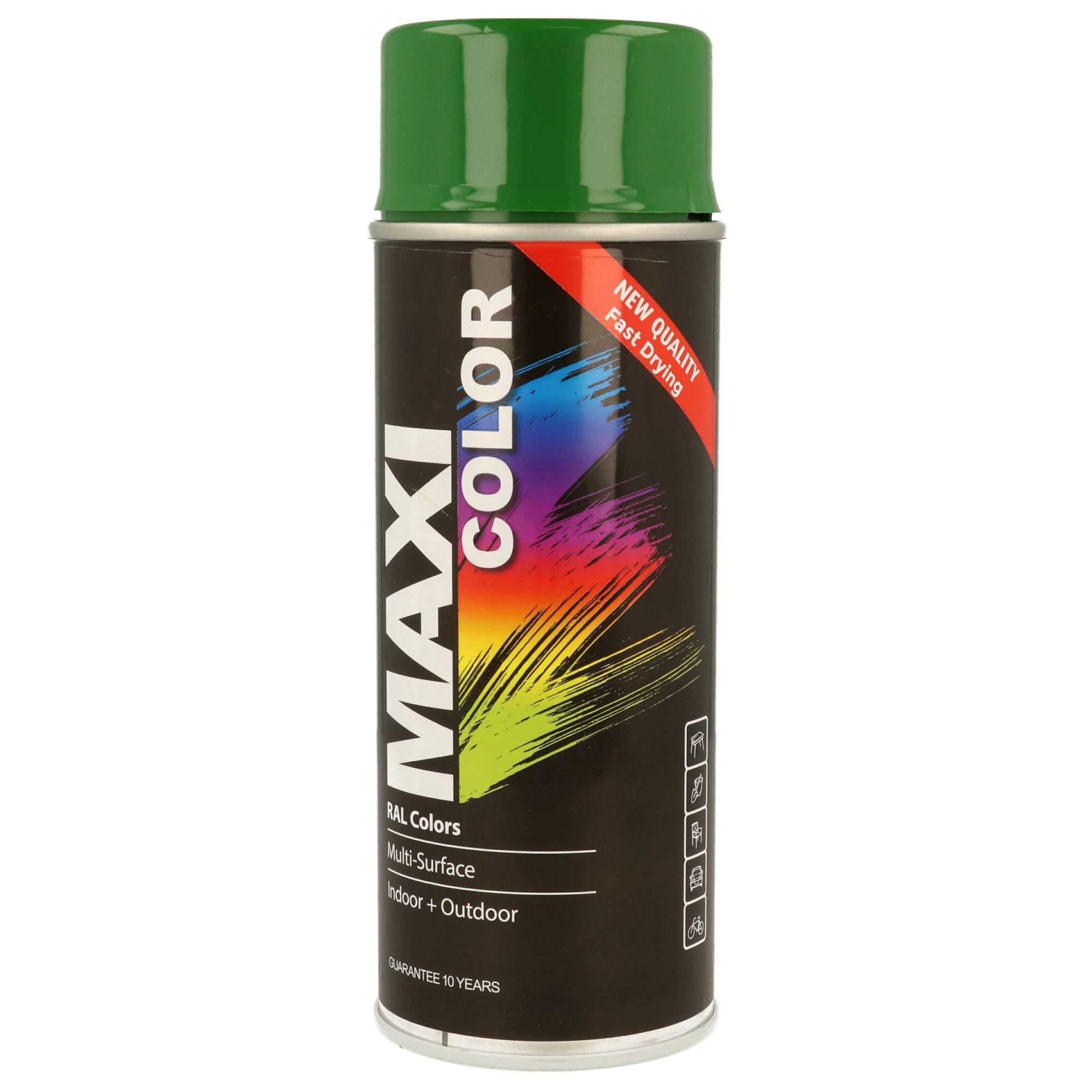 Spray MAXI COLOR MOTIP brillante 400 ml RAL 6002 verde hoja | Leroy Merlin