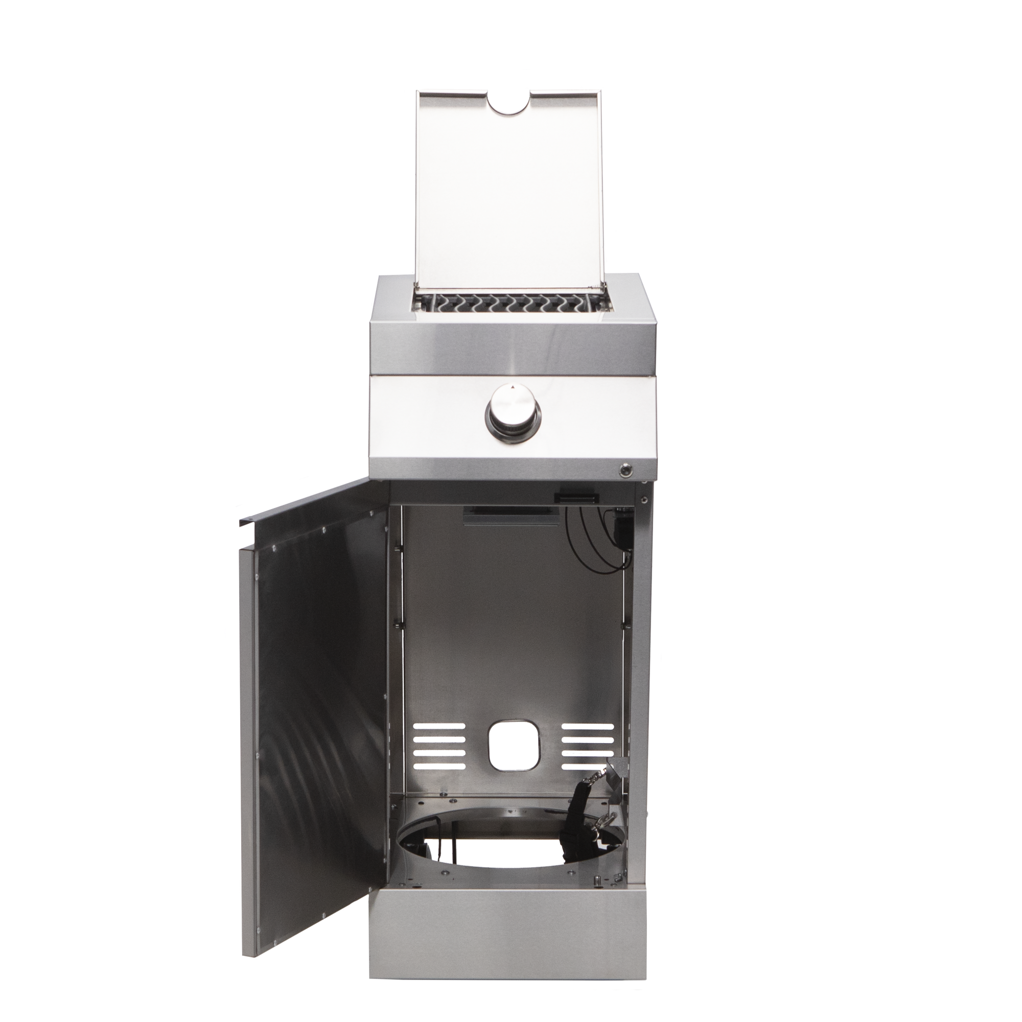 Modulo de gas lateral NATERIAL de acero inoxidable 55.3x90x36.7 cm ...