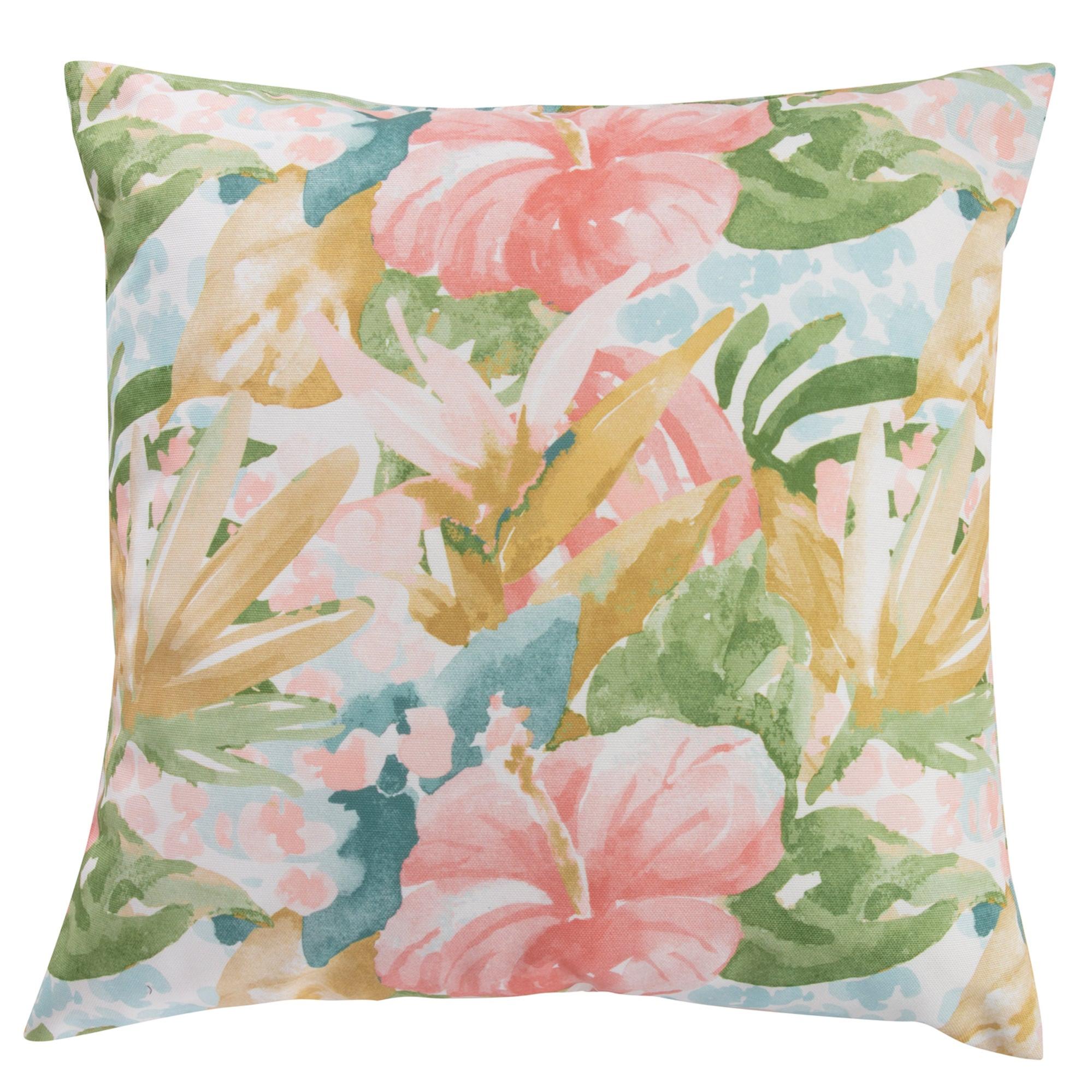 Cojín de interior y exterior Pernille coral 50 x50 cm | Leroy Merlin