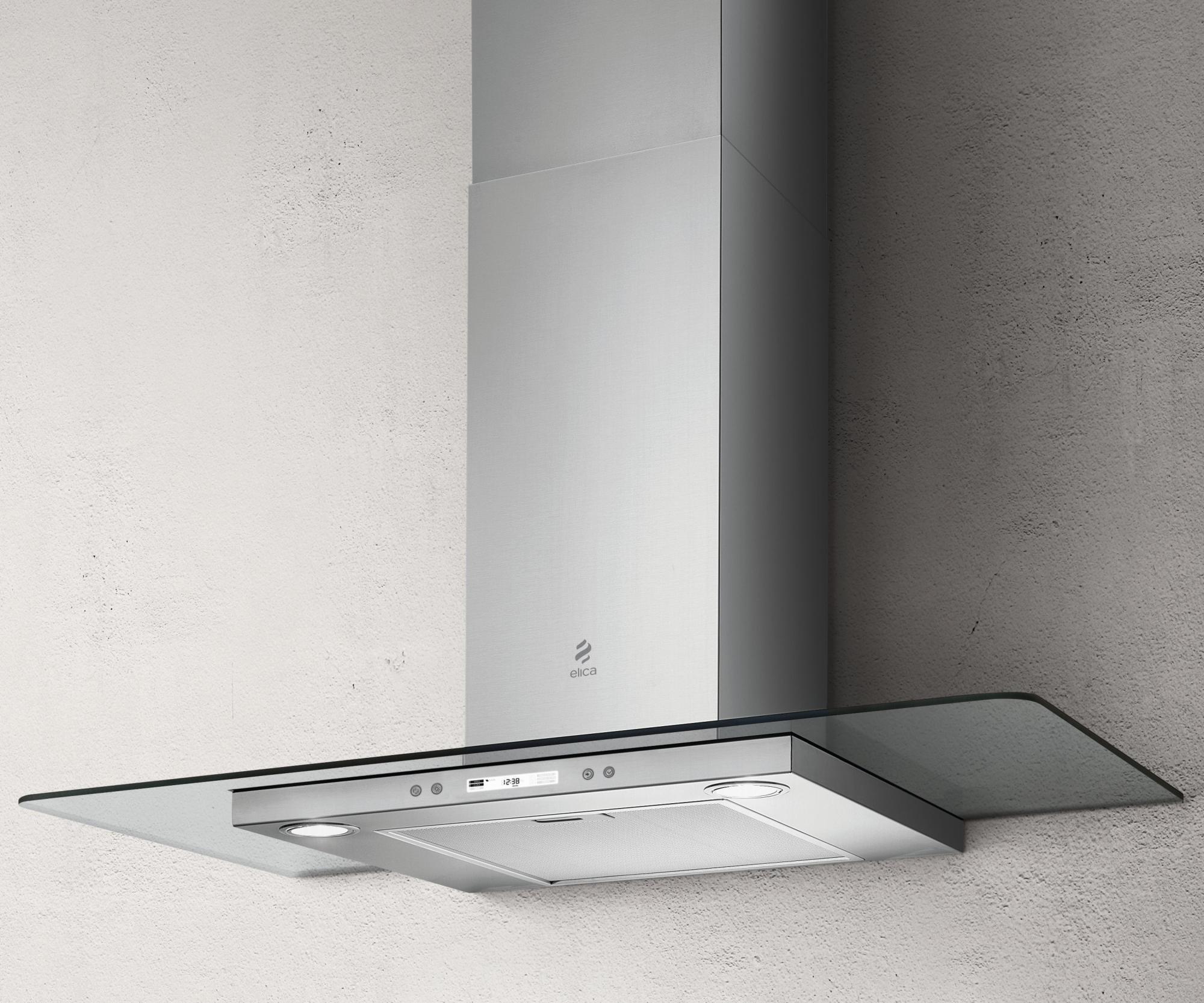 Campana extractora decorativa FLAT GLASS PLUS 90 cm | Leroy Merlin